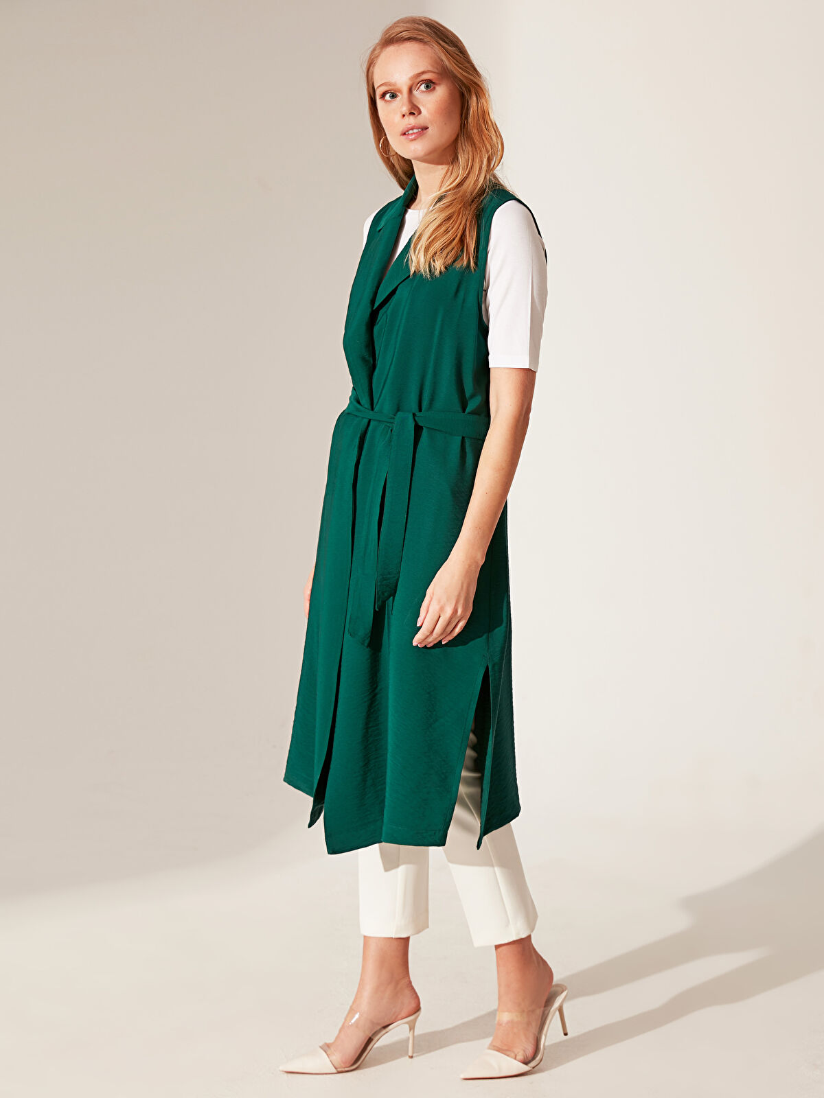 LCW CLASSIC Ceket Yaka Kolsuz Kadın Tunik