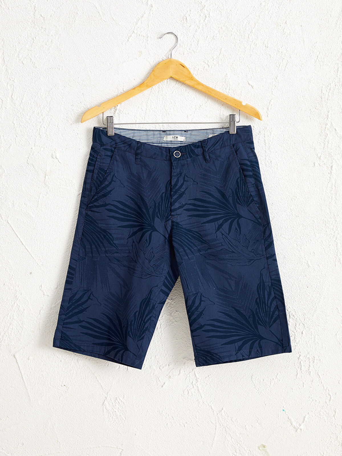 Slim Fit Bermuda Gabardin Şort