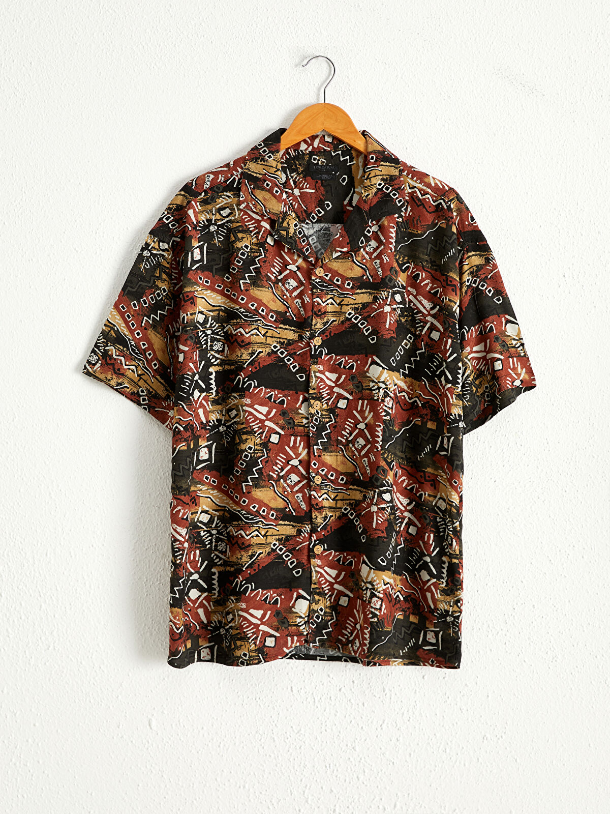 Desenli Salaş Viskon Gömlek Desenli Salaş Viskon Gömlek