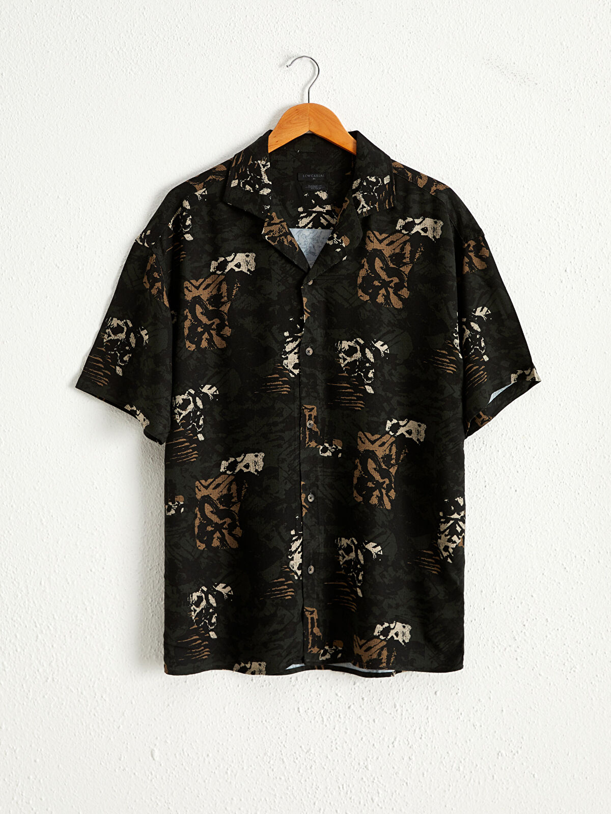 Desenli Salaş Viskon Gömlek Desenli Salaş Viskon Gömlek