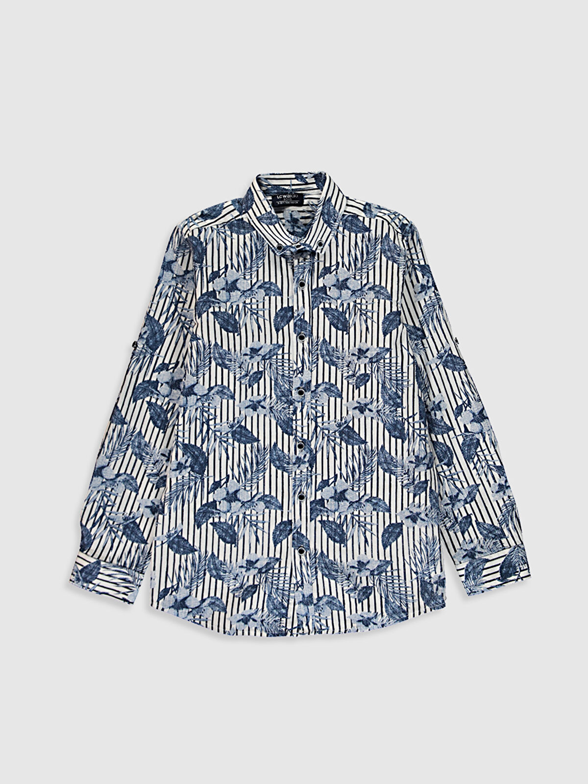 Erkek Çocuk Desenli Gömlek  Aile Kombini