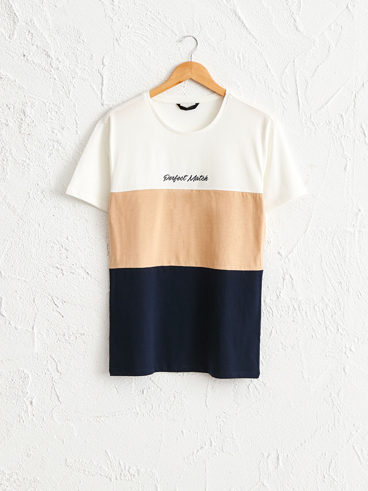 Bisiklet Yaka Baskılı Penye Tişört  Aile Kombini