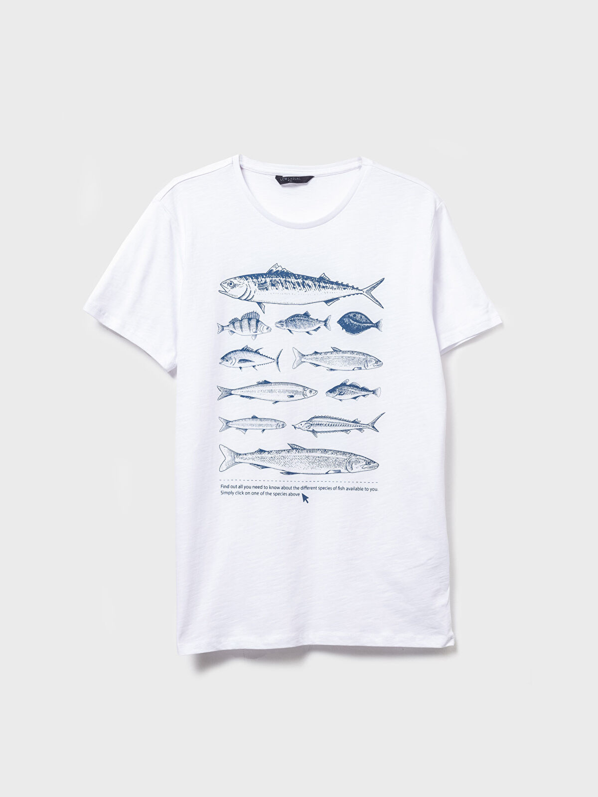 Balık Baskılı Tişört Baba Oğul Kombini