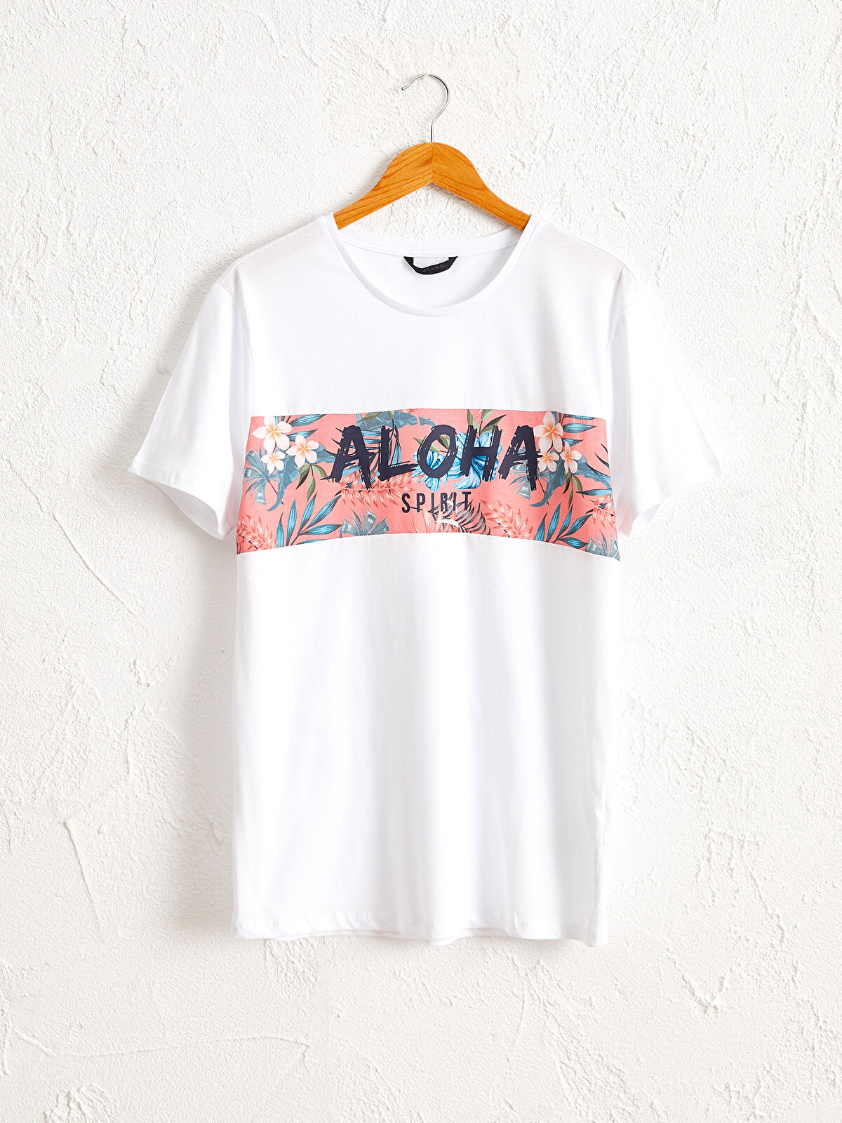 Bisiklet Yaka Baskılı Penye Tişört  Aile Kombini