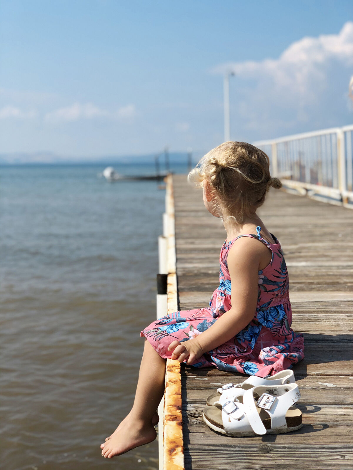 Kız Bebek Baskılı Elbise  Aile Kombini