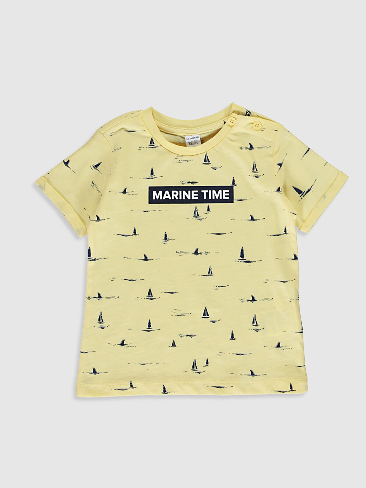 Erkek Bebek Baskılı Tişört Baba Oğul Kombini