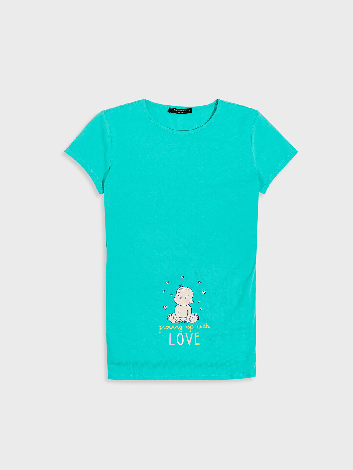 Esprili Pamuklu Hamile Tişört