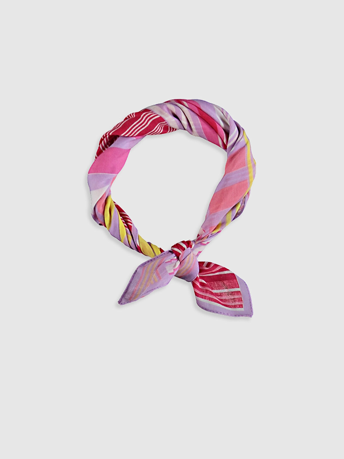 Kız Çocuk Çizgili Pamuklu Bandana