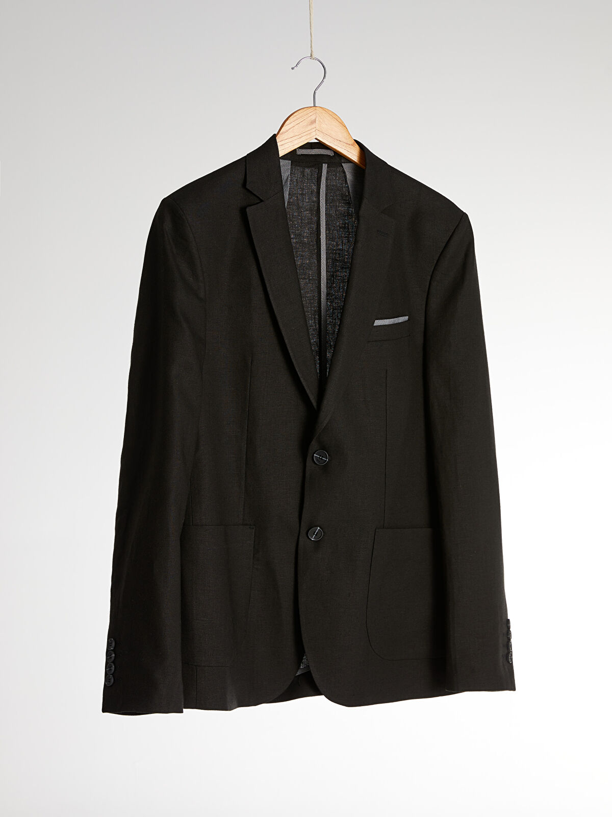 Dar Kalıp Ekose Erkek Blazer Ceket