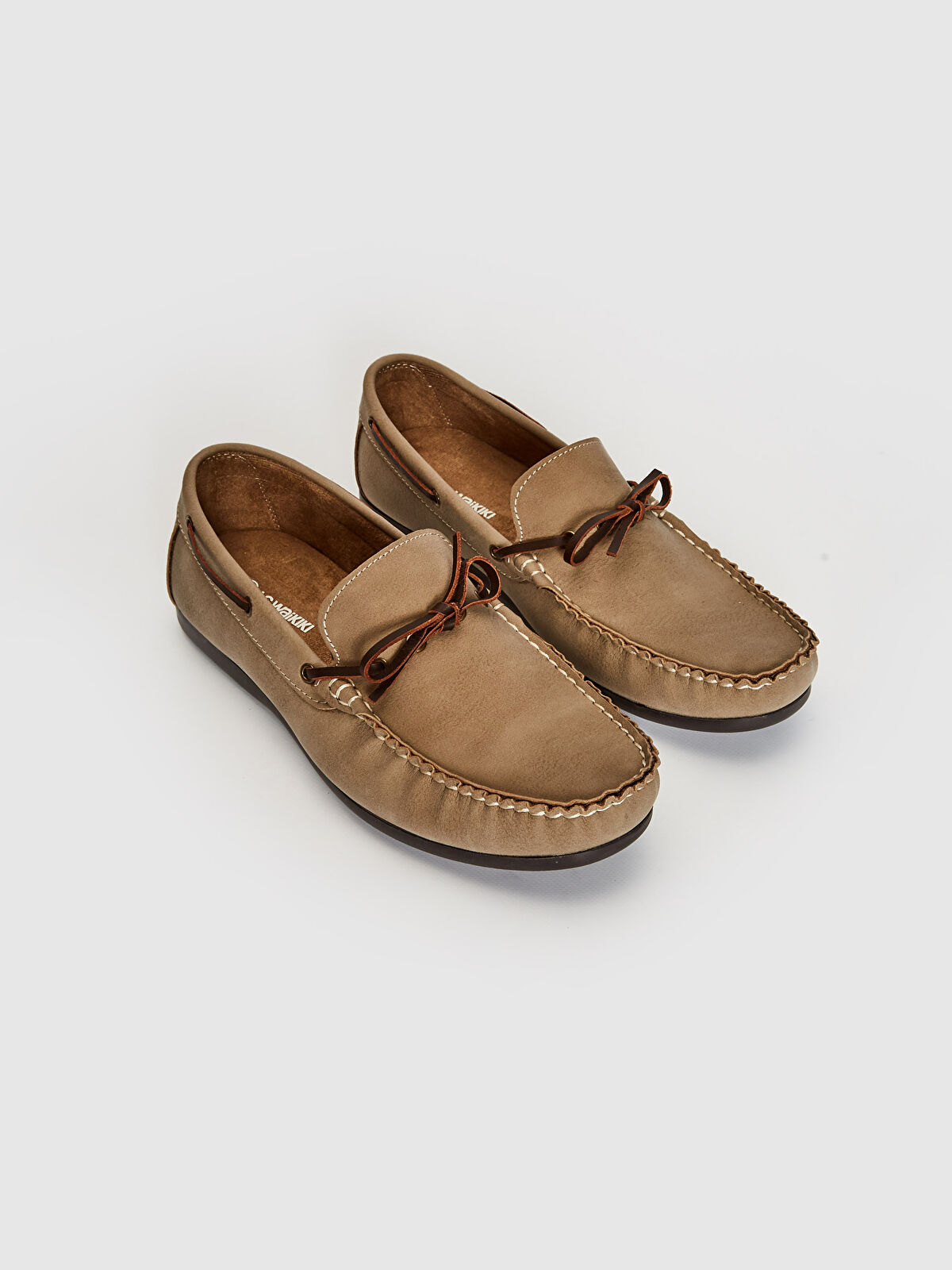 Süet Görünümlü Fiyonk Detaylı Erkek Loafer Ayakkabı