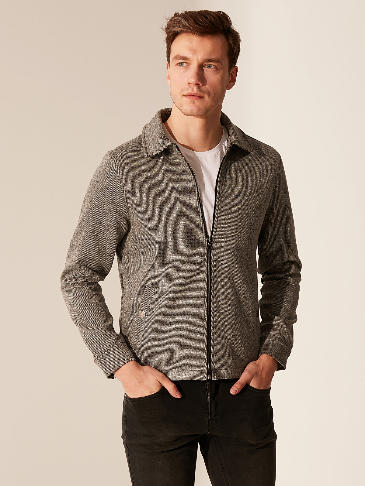 LCW CLASSIC Regular Fit Fermuarlı İnce Mont