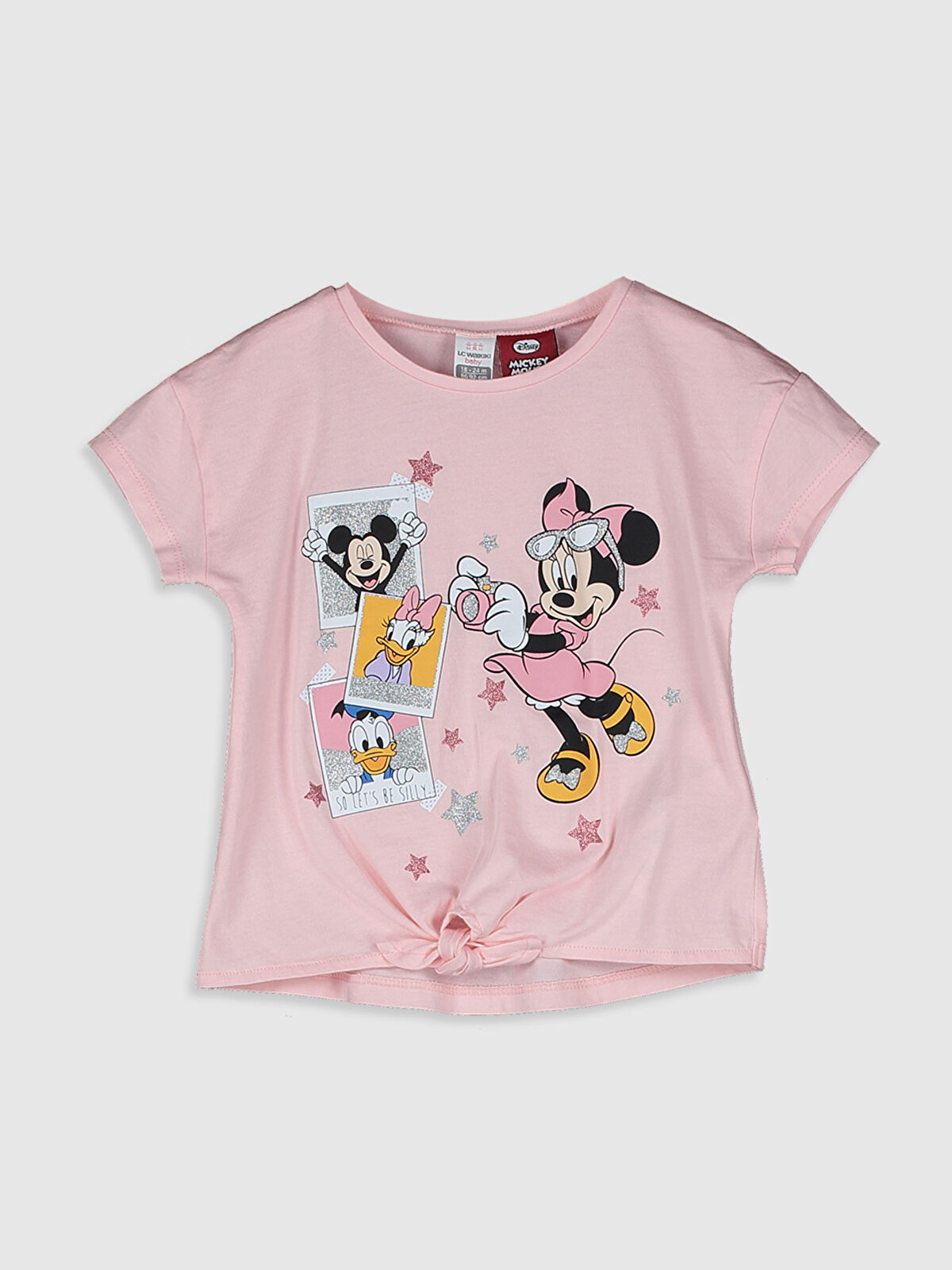 Minnie Mouse Lisanslı Kız Bebek Tişört