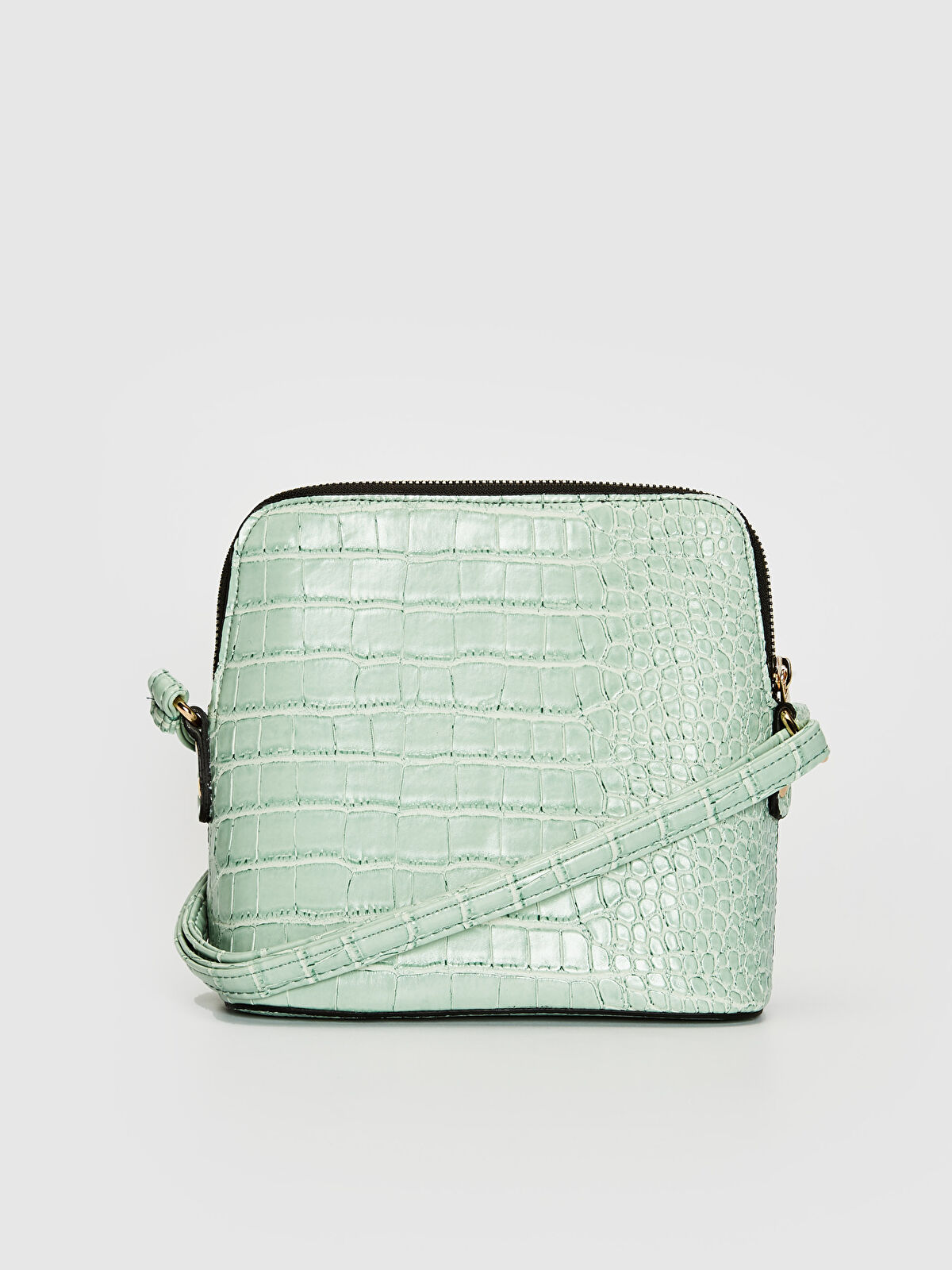 Kroko Desenli Çapraz Çanta