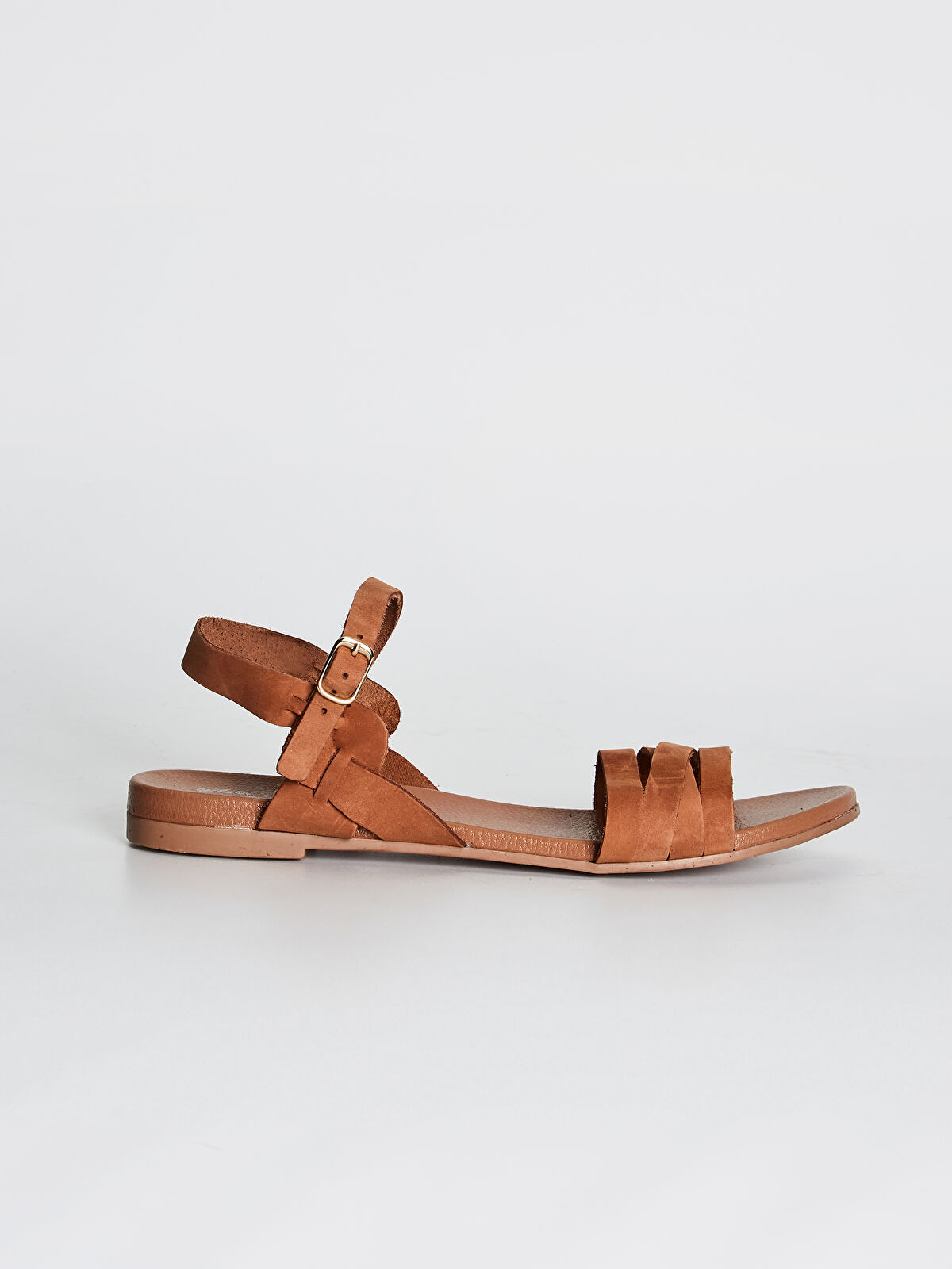 Kadın Hakiki Deri İnce Bantlı Sandalet