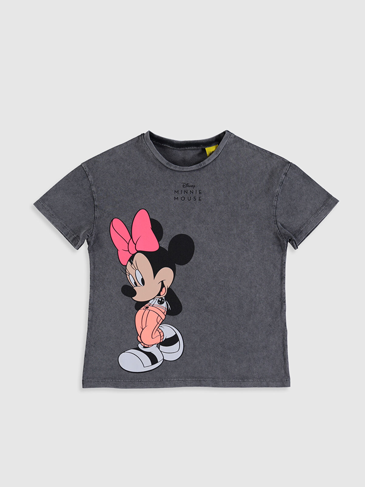 Kız Çocuk Minnie Mouse Baskılı Pamuklu Tişört Anne Kız Kombini