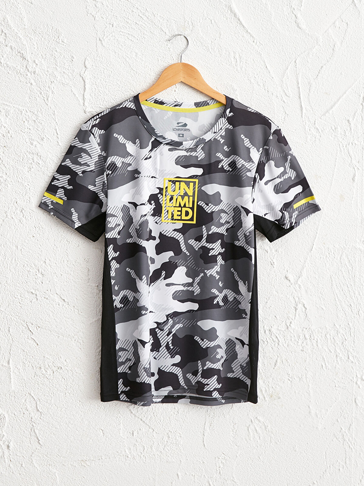 Standart Kalıp Bisiklet Yaka Aktif Spor Tişört