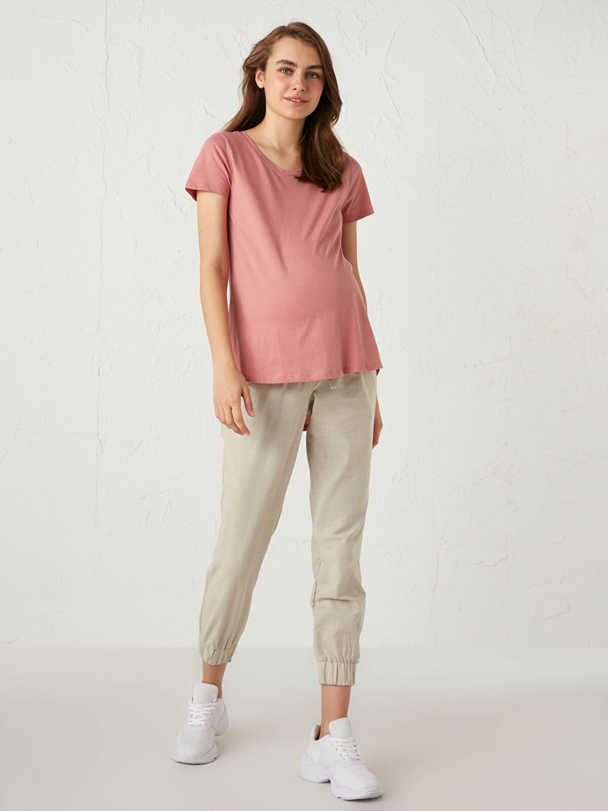 Hamile Keten Jogger Pantolon