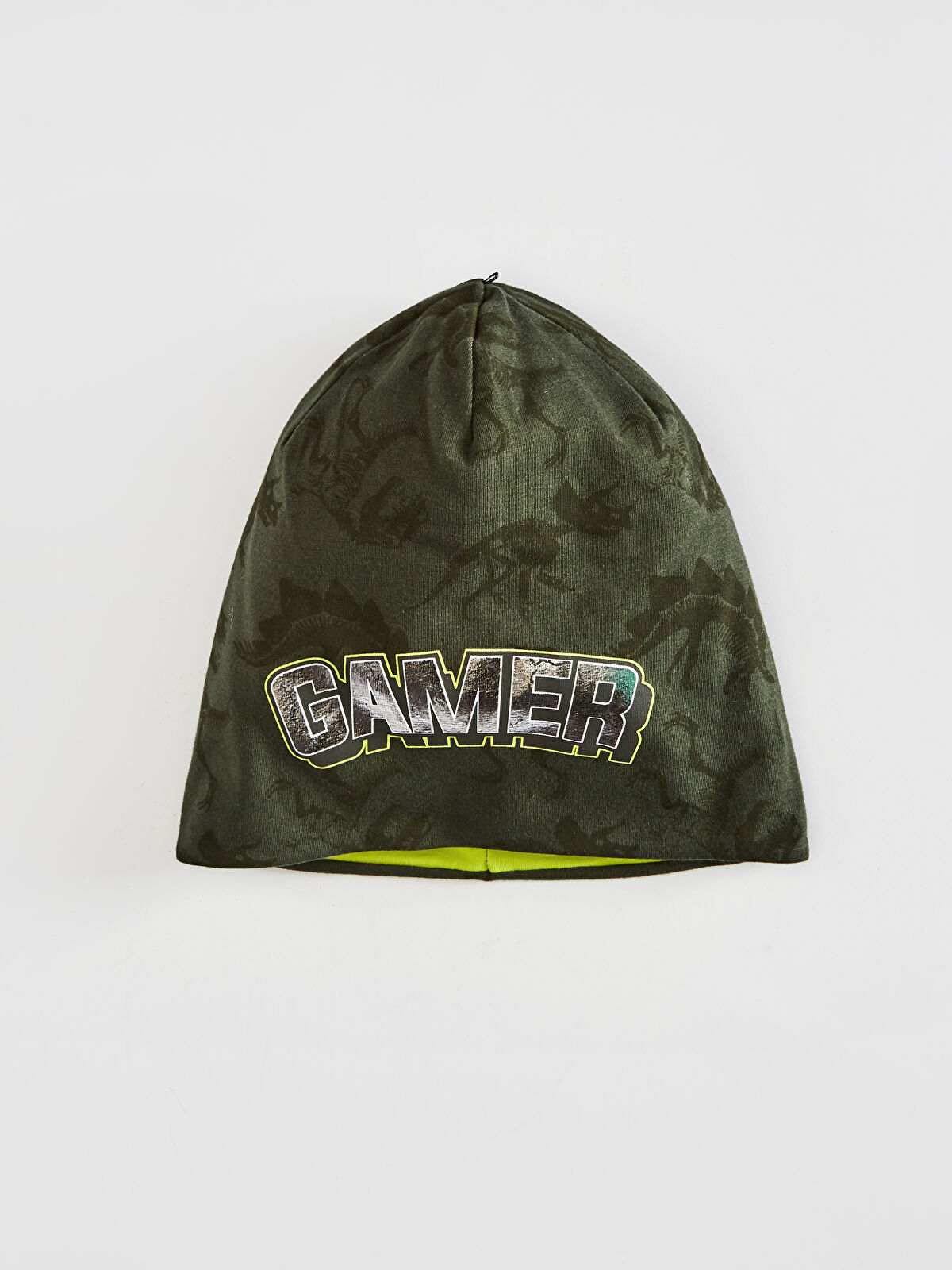 Erkek Çocuk Slogan Baskılı Pamuklu jarse Bere Erkek Çocuk Slogan Baskılı Pamuklu jarse Bere