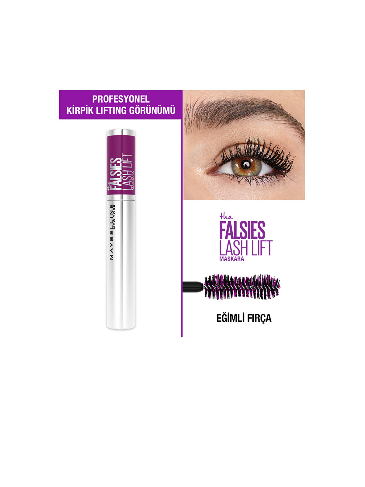 Maybelline New York Falsies Lash Lift Siyah Maskara Maybelline New York Falsies Lash Lift Siyah Maskara