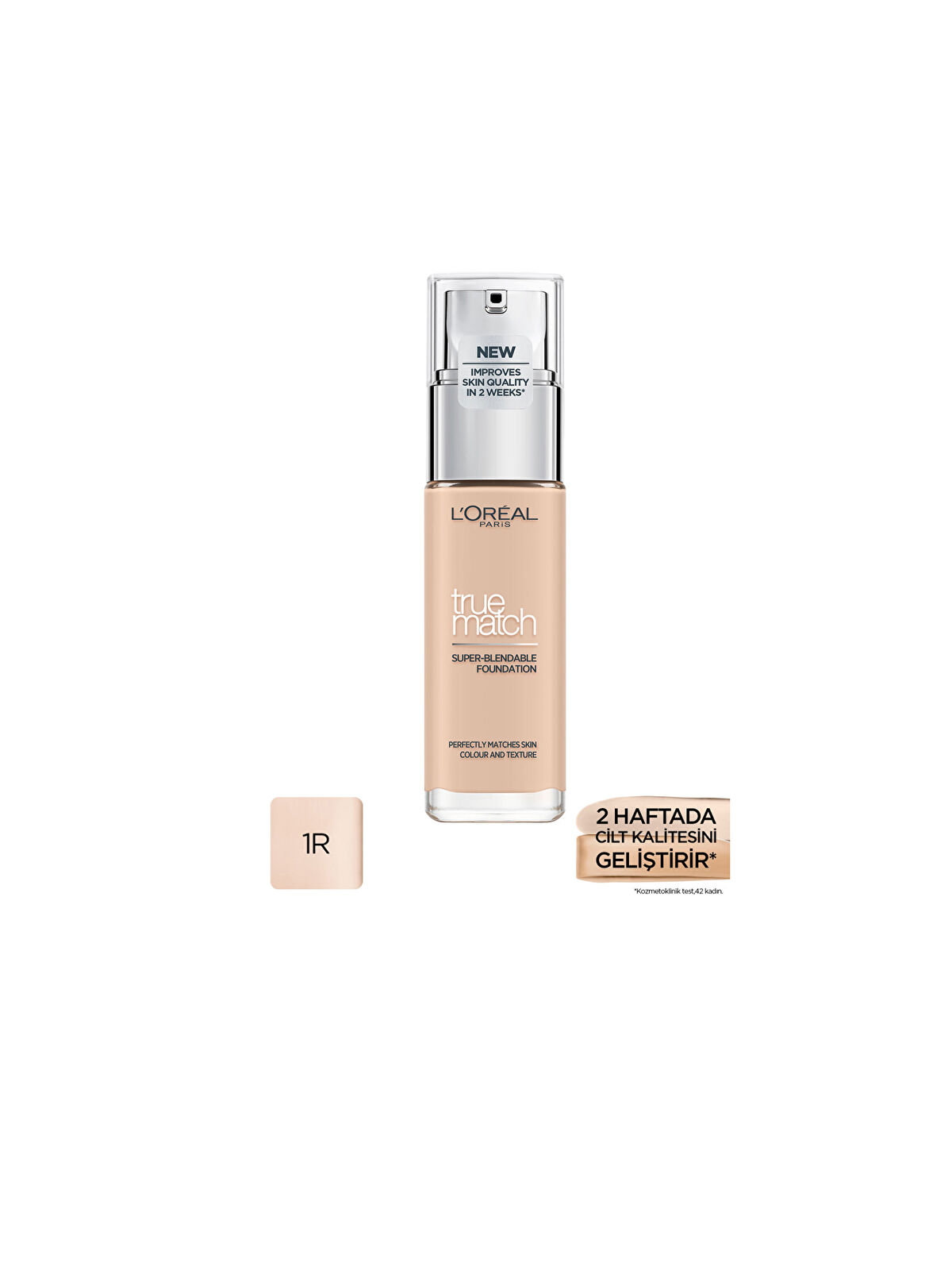 L'Oréal Paris True Match Bakım Yapan Fondöten 1R ROSE IVORY L'Oréal Paris True Match Bakım Yapan Fondöten 1R ROSE IVORY