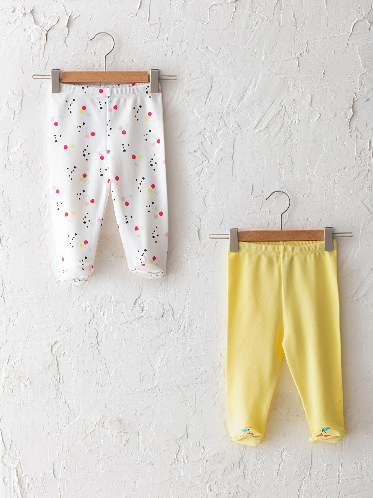 Beli Lastikli Kız Bebek Patikli Pantolon 2'li