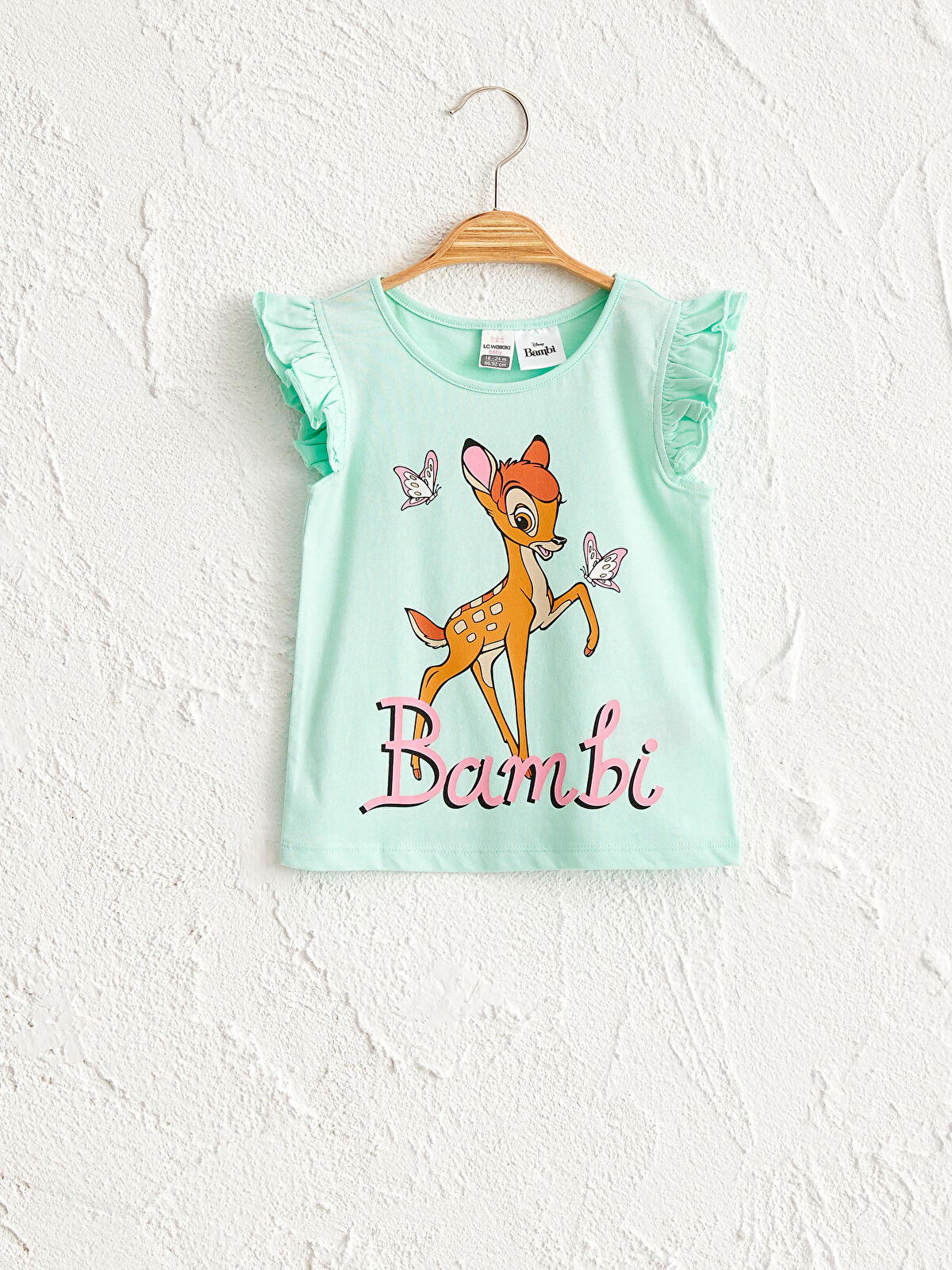 Kız Bebek Bambi Desenli Tişört