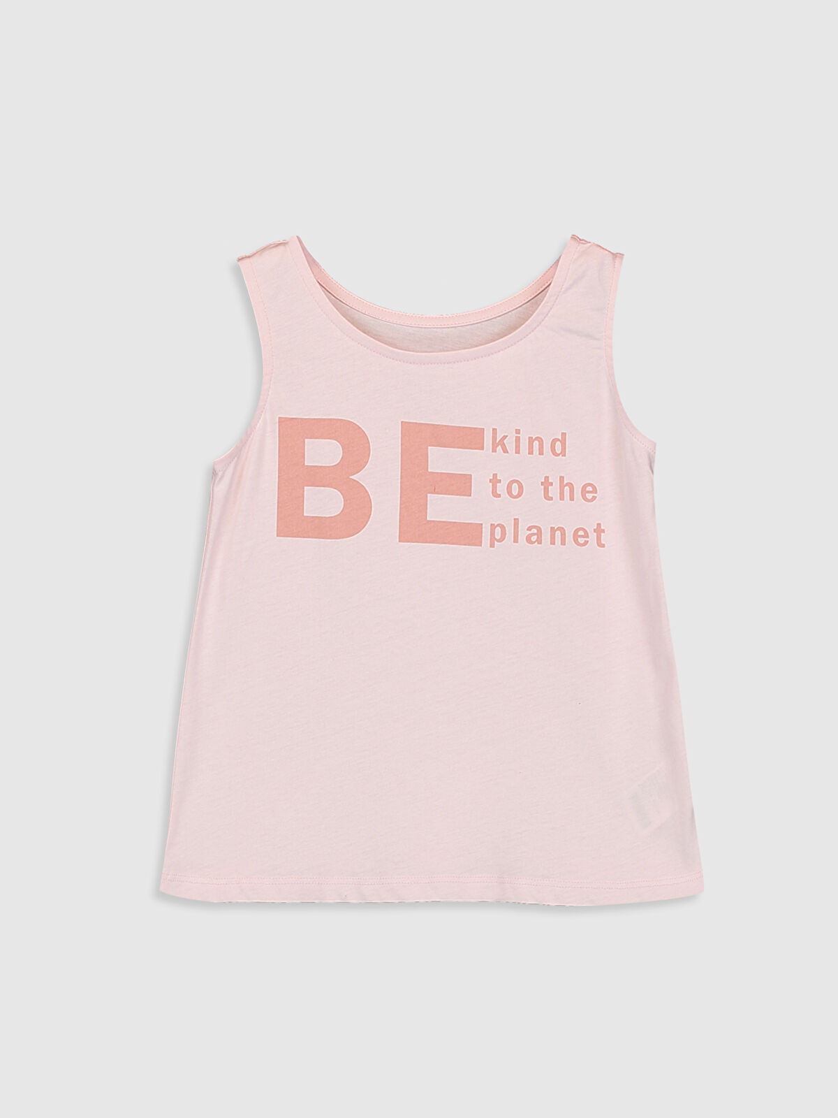 LCW GREEN Kız Çocuk Bitkisel Boyalı Organik Kumaştan Atlet