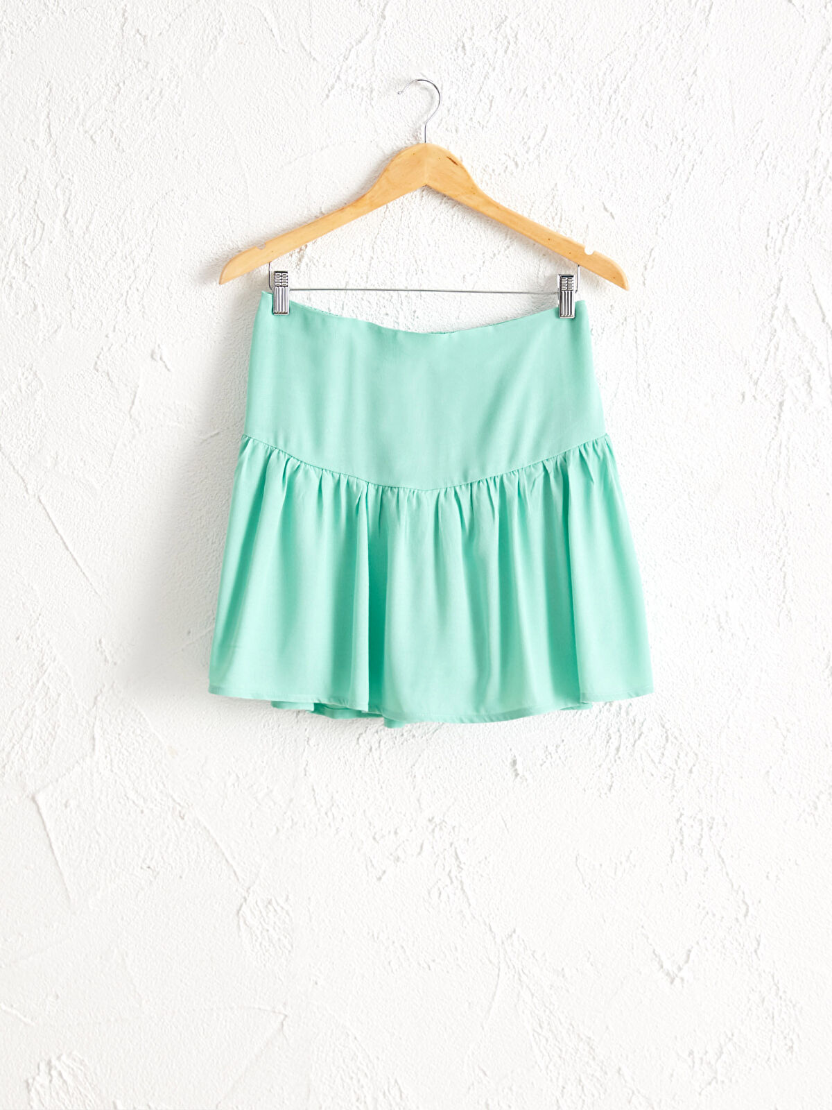 LCW CASUAL Standart Fit Kadın Düz Viskon Kloş Etek