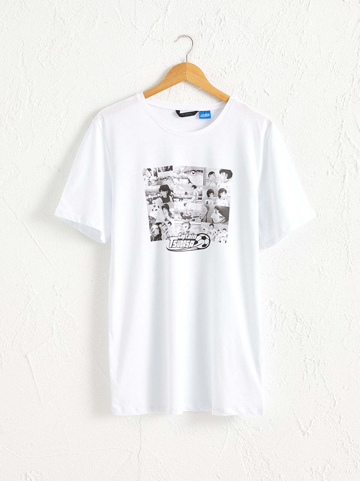 Kaptan Tsubasa Baskılı Pamuklu Tişört Kaptan Tsubasa Baskılı Pamuklu Tişört