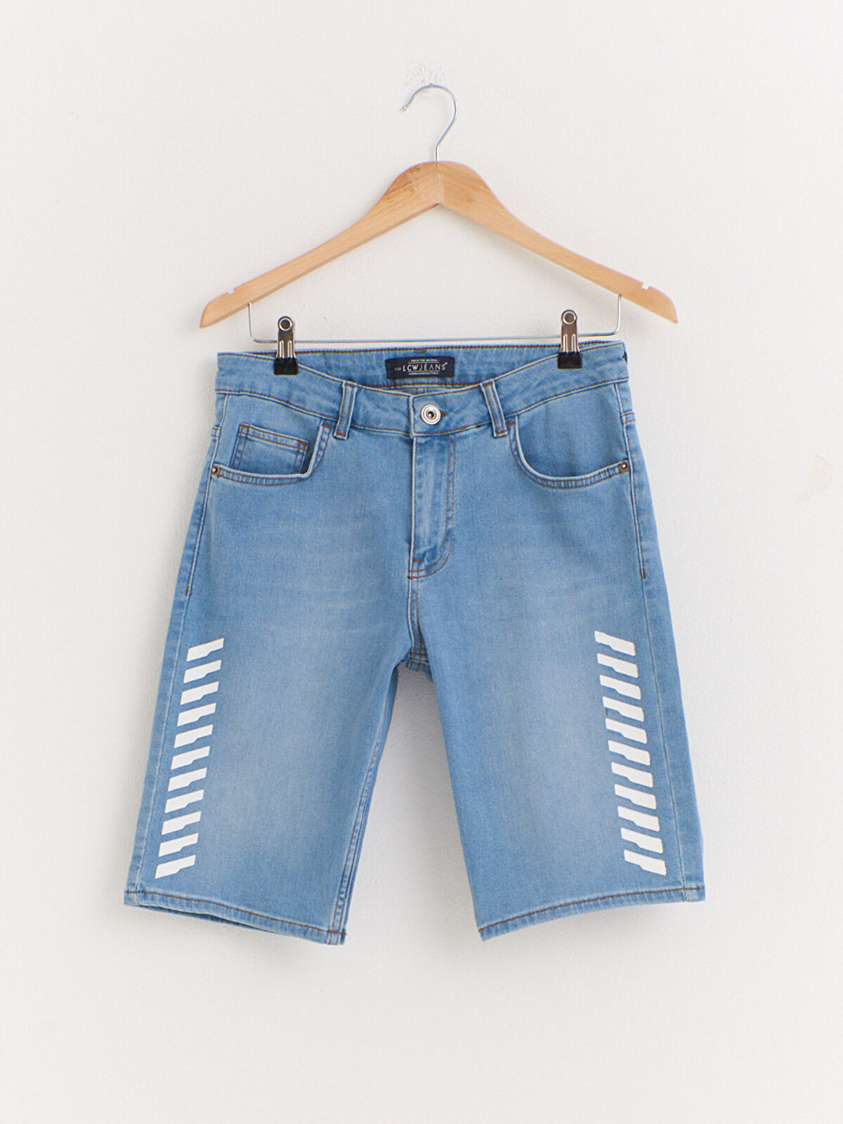 Güneşte Renk Değiştiren Skinny Jean Şort