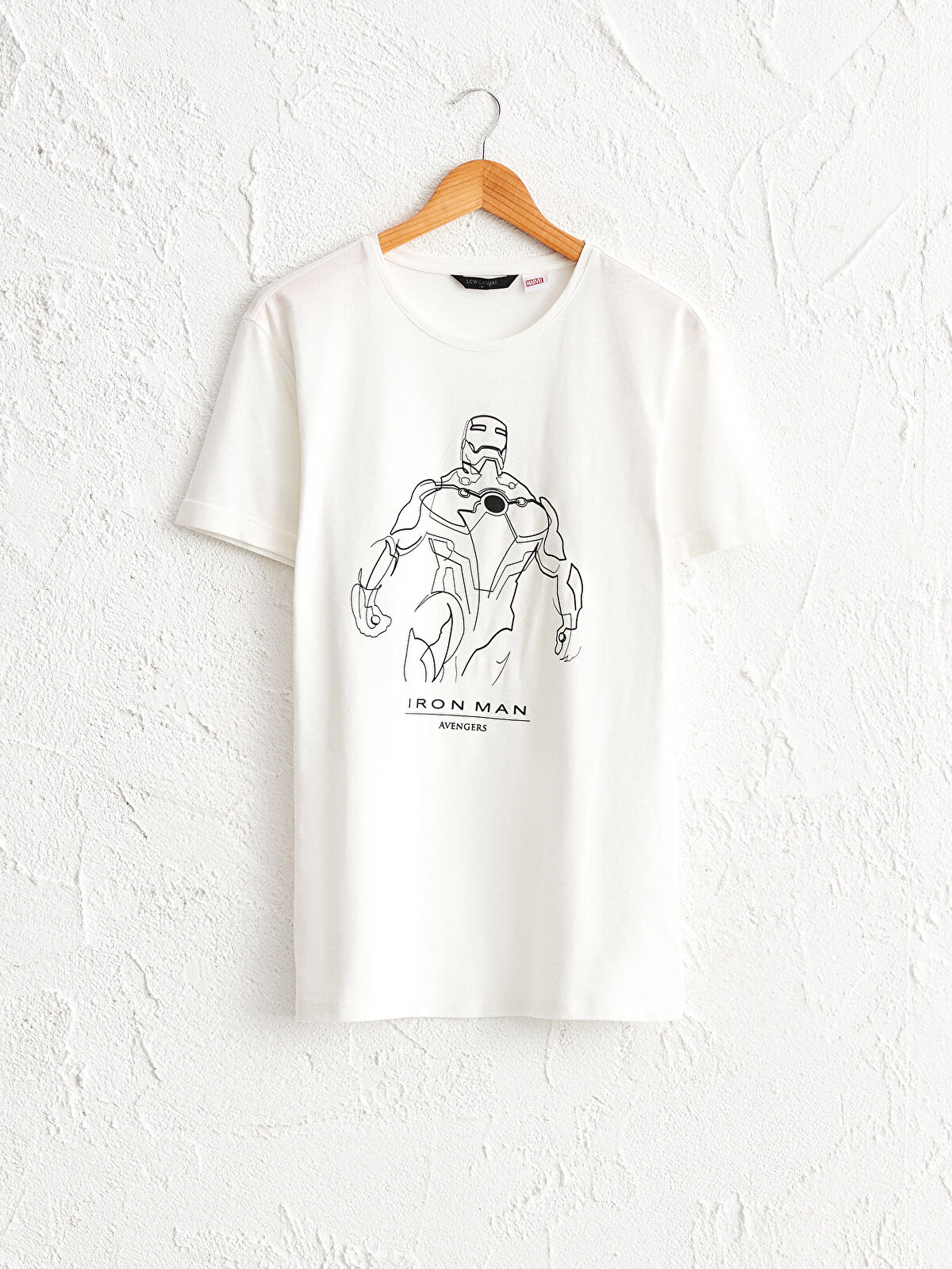 İron Man Baskılı Pamuklu Tişört
