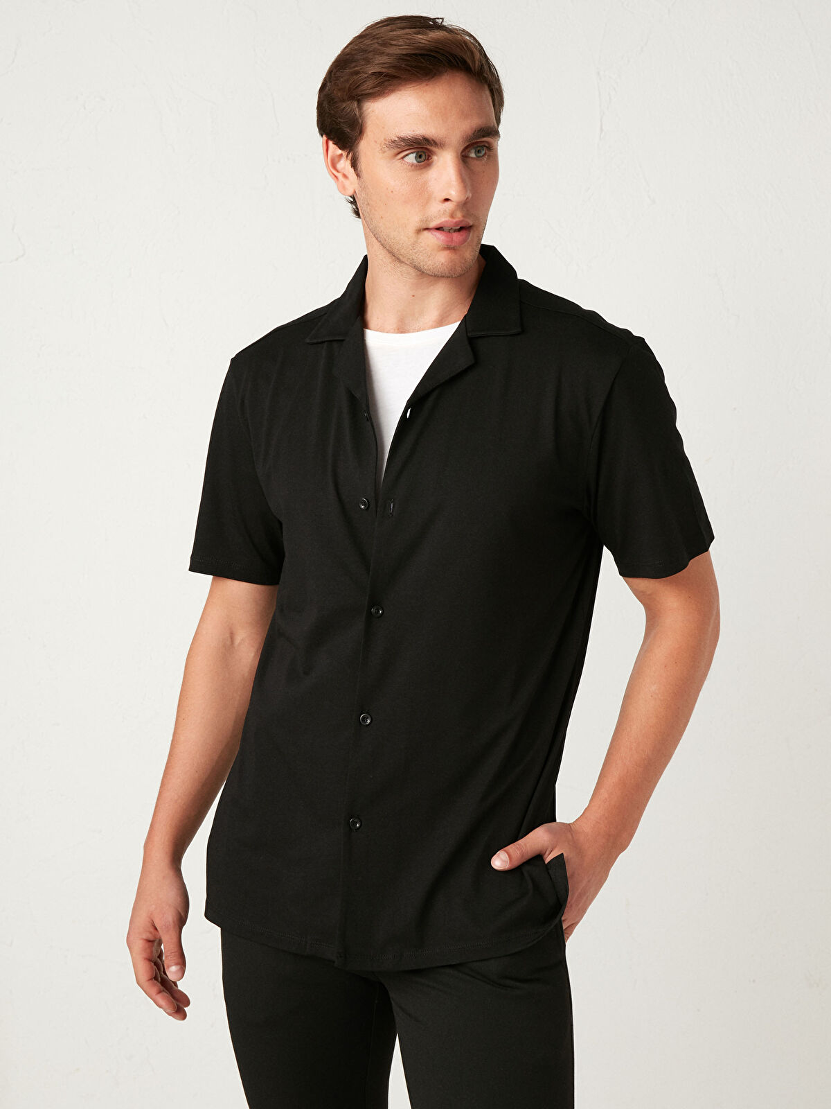 Slim Fit Viskon Gömlek