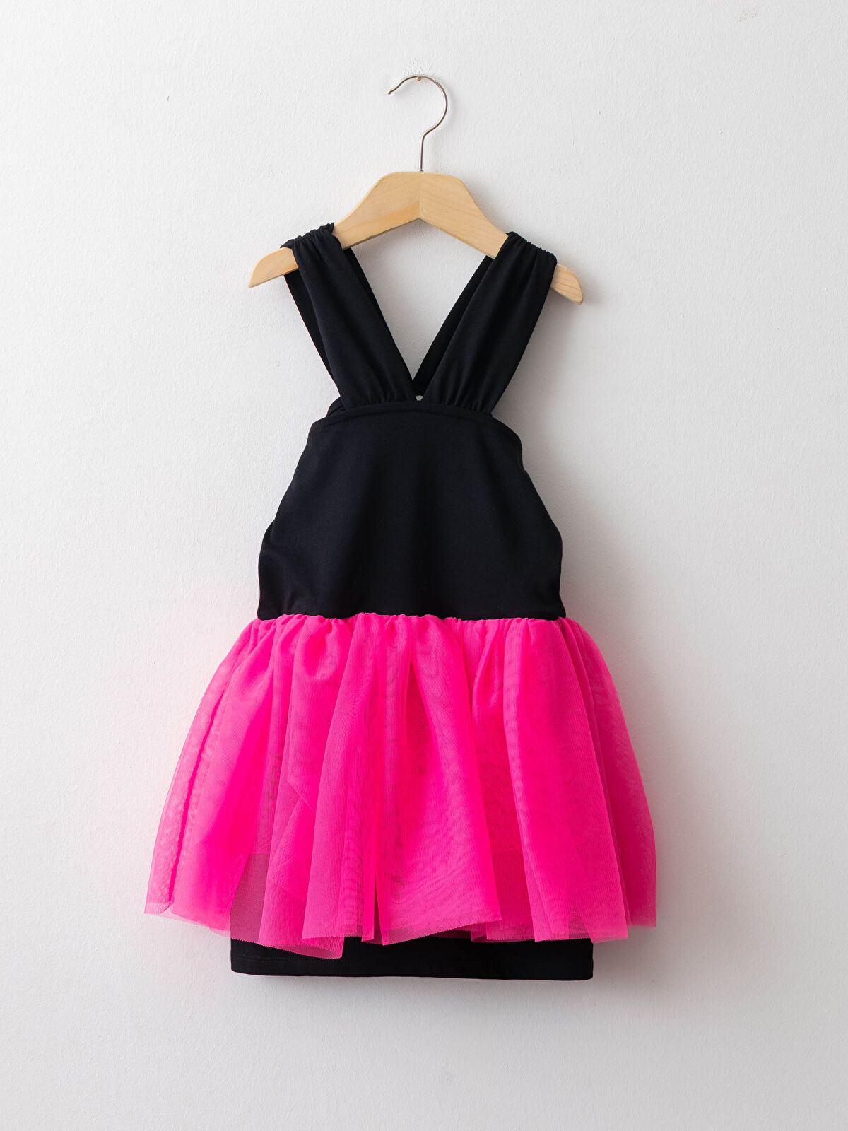 Basic Tül Etekli Kız Çocuk Elbise