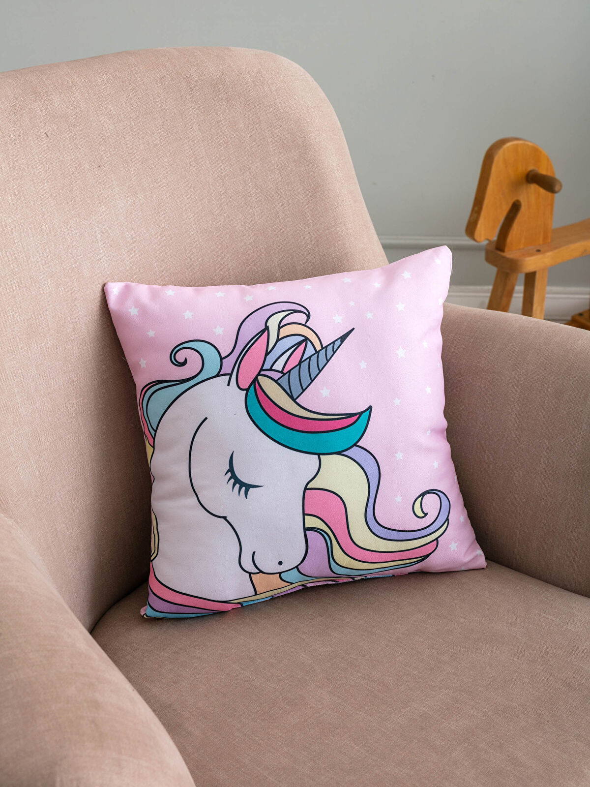 Baskılı Bebek Kırlent 40x40 Cm