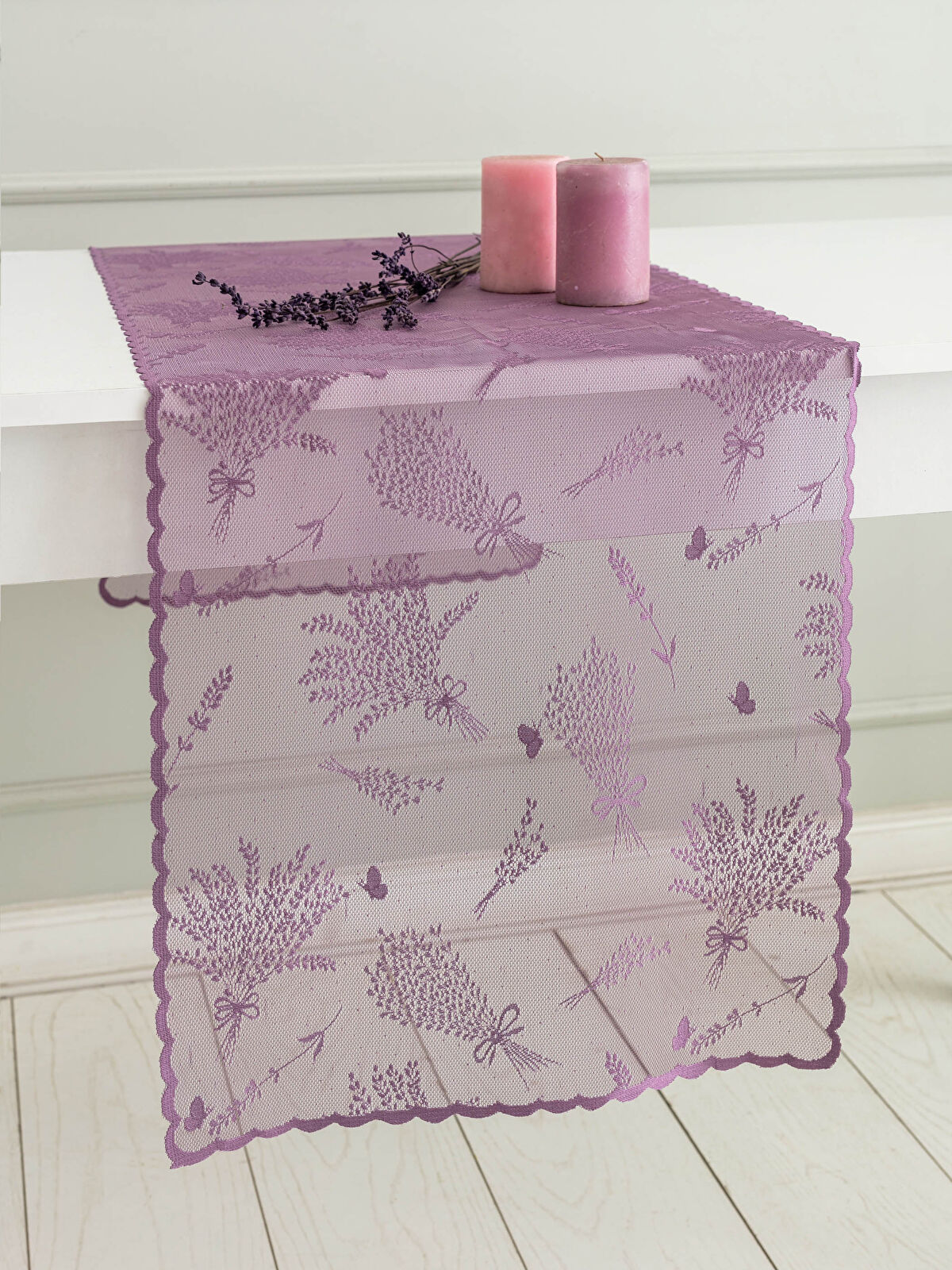 Dantel Detaylı Runner 45x150 Cm Dantel Detaylı Runner 45x150 Cm