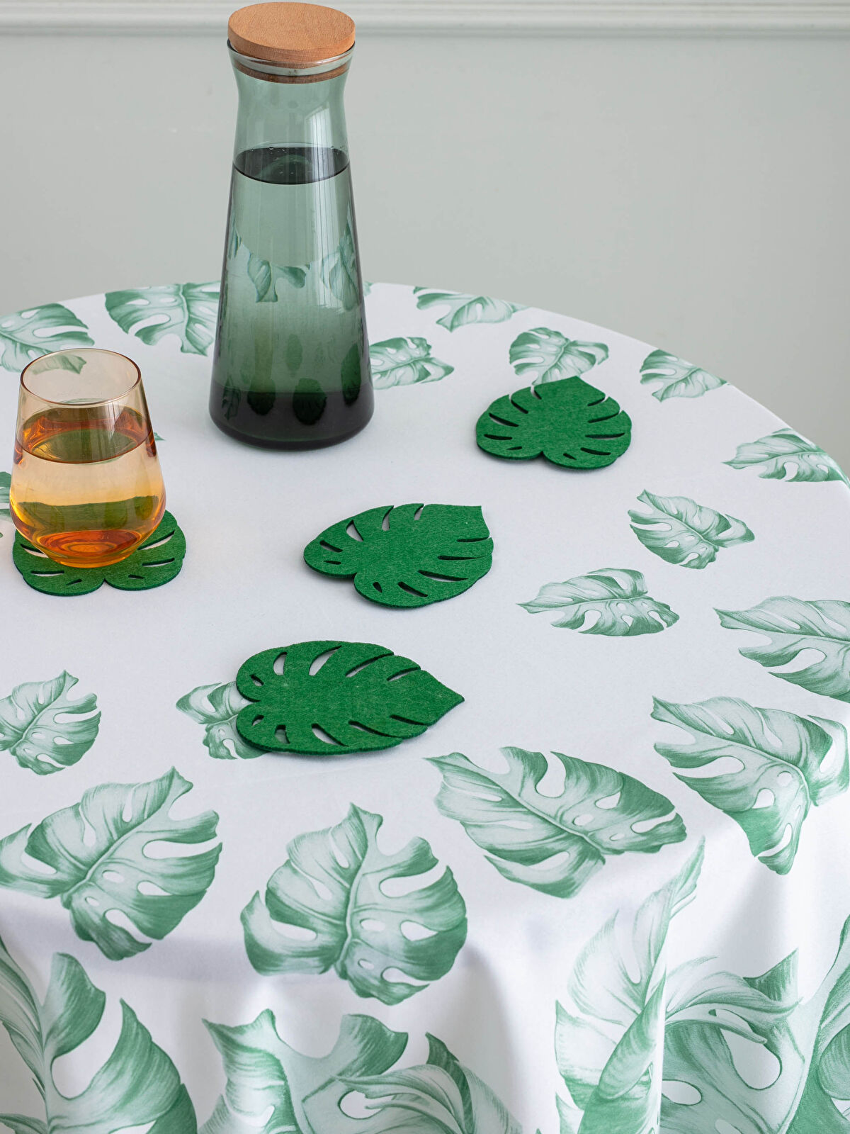 Yaprak Bardak Altlığı 4'Lü