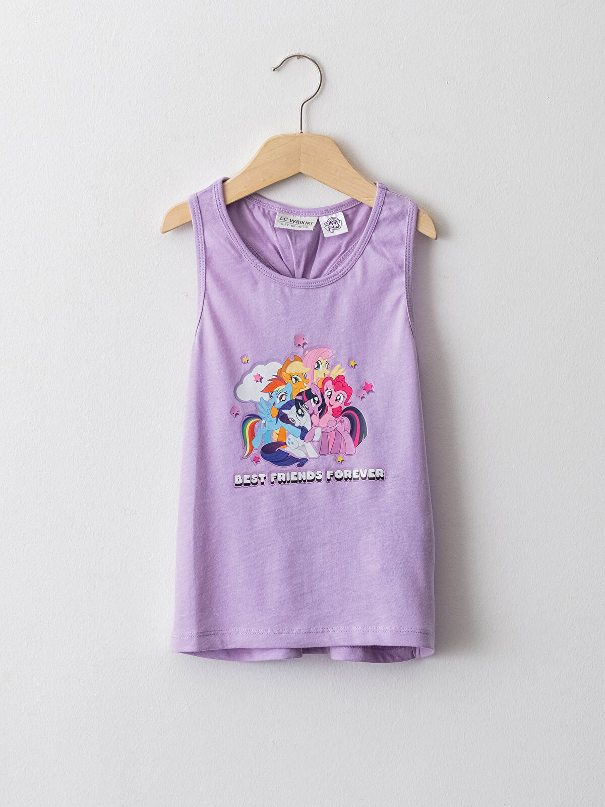 Bisiklet Yaka My Little Pony Baskılı Pamuklu Kız Çocuk Atlet Bisiklet Yaka My Little Pony Baskılı Pamuklu Kız Çocuk Atlet