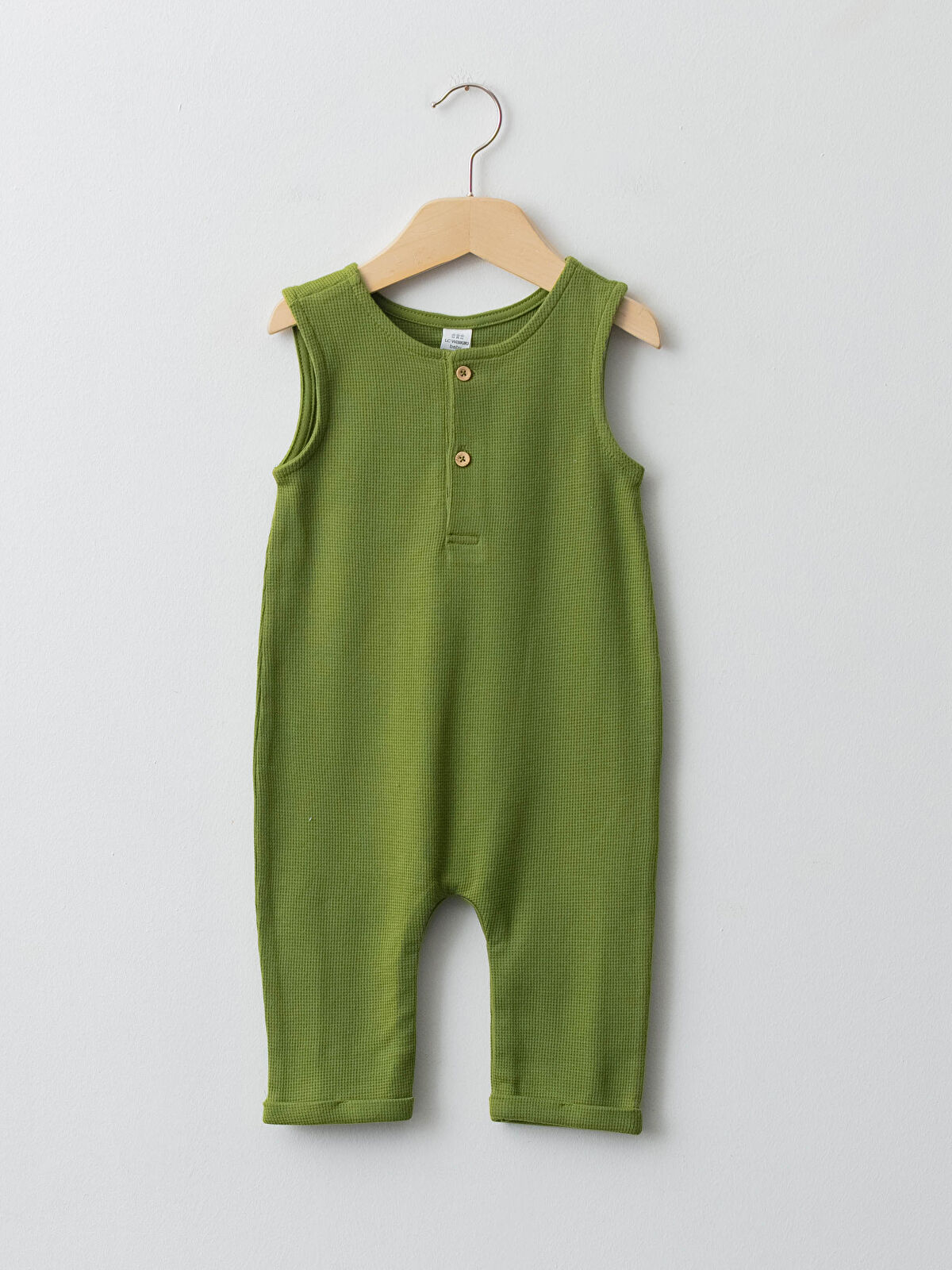 Bisiklet Yaka Basic Unisex Bebek Tulum