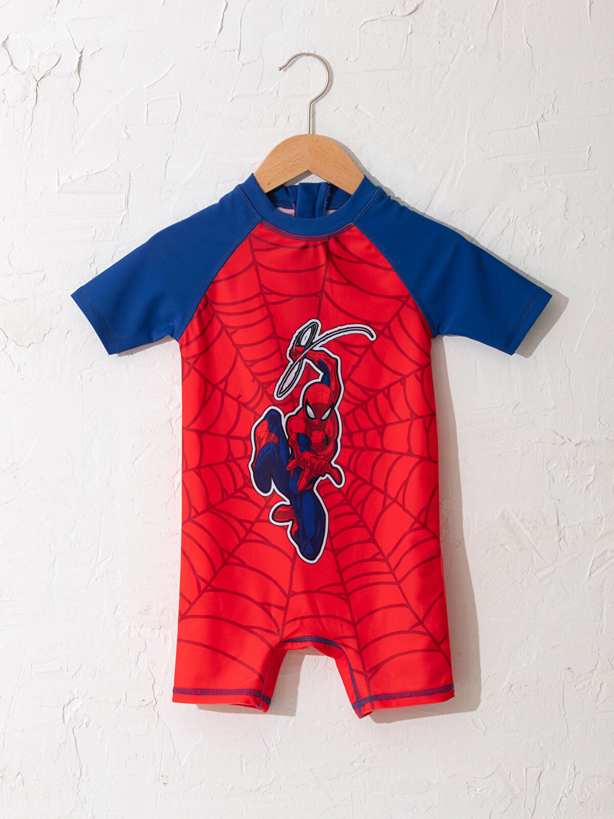 Erkek Bebek Spiderman Baskılı Yüzme Giyim