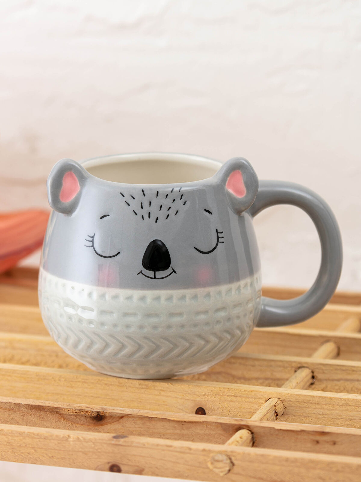 Koala Figürlü Seramik Kupa Bardak 13x9x9 Cm