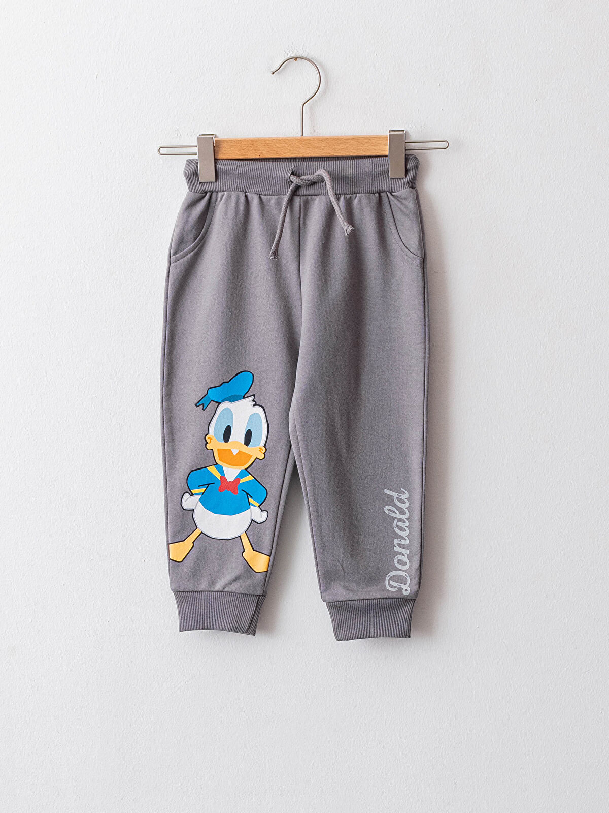 Beli Lastikli Donald Duck Baskılı Erkek Bebek Jogger Eşofman Alt Beli Lastikli Donald Duck Baskılı Erkek Bebek Jogger Eşofman Alt