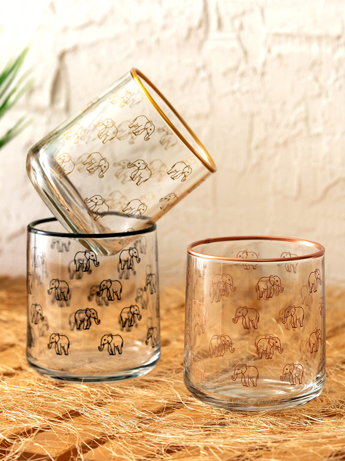 Baskılı Su Bardağı 3'Lü 260 Ml