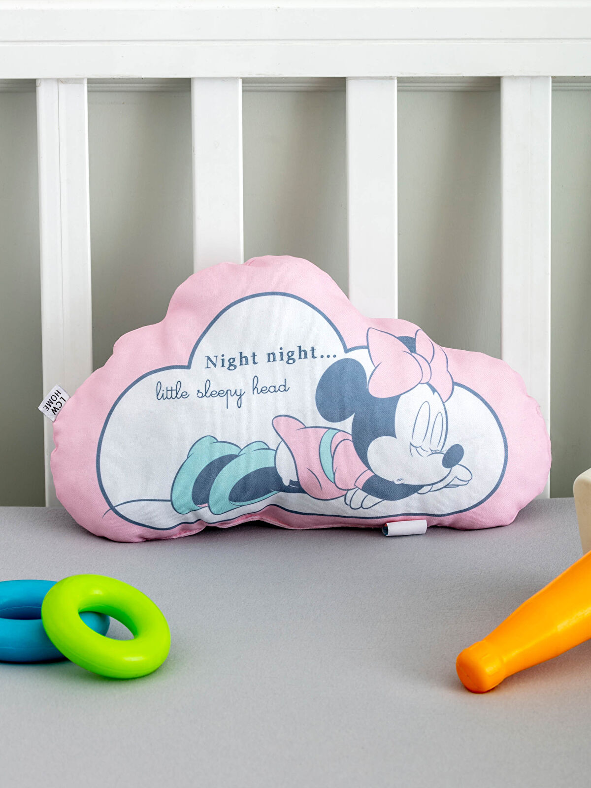 Minnie Mouse Lisanslı Dolgulu Bebek Kırlent 40x60 Cm