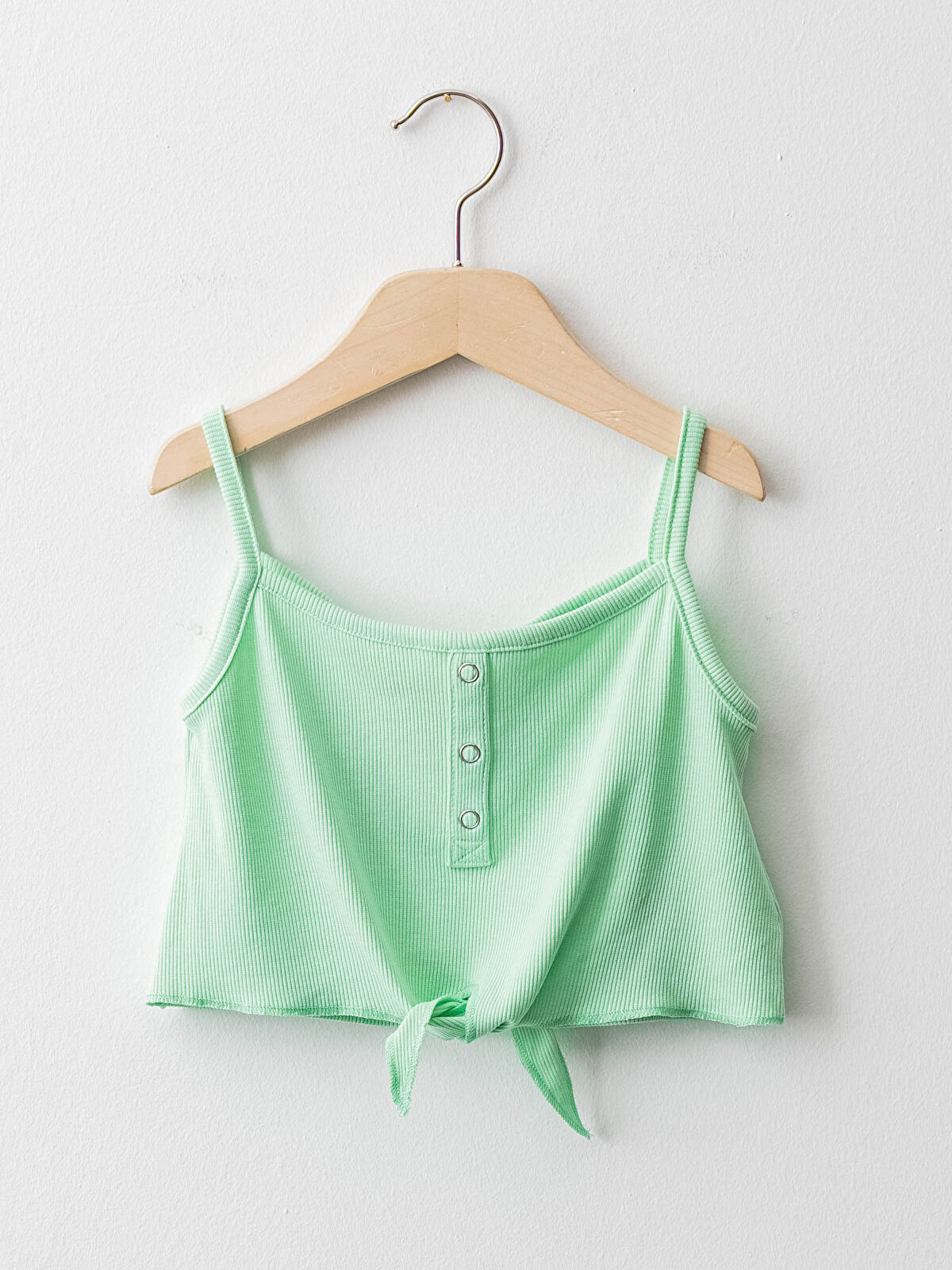 Kare Yaka Basic Askılı Kız Çocuk Atlet