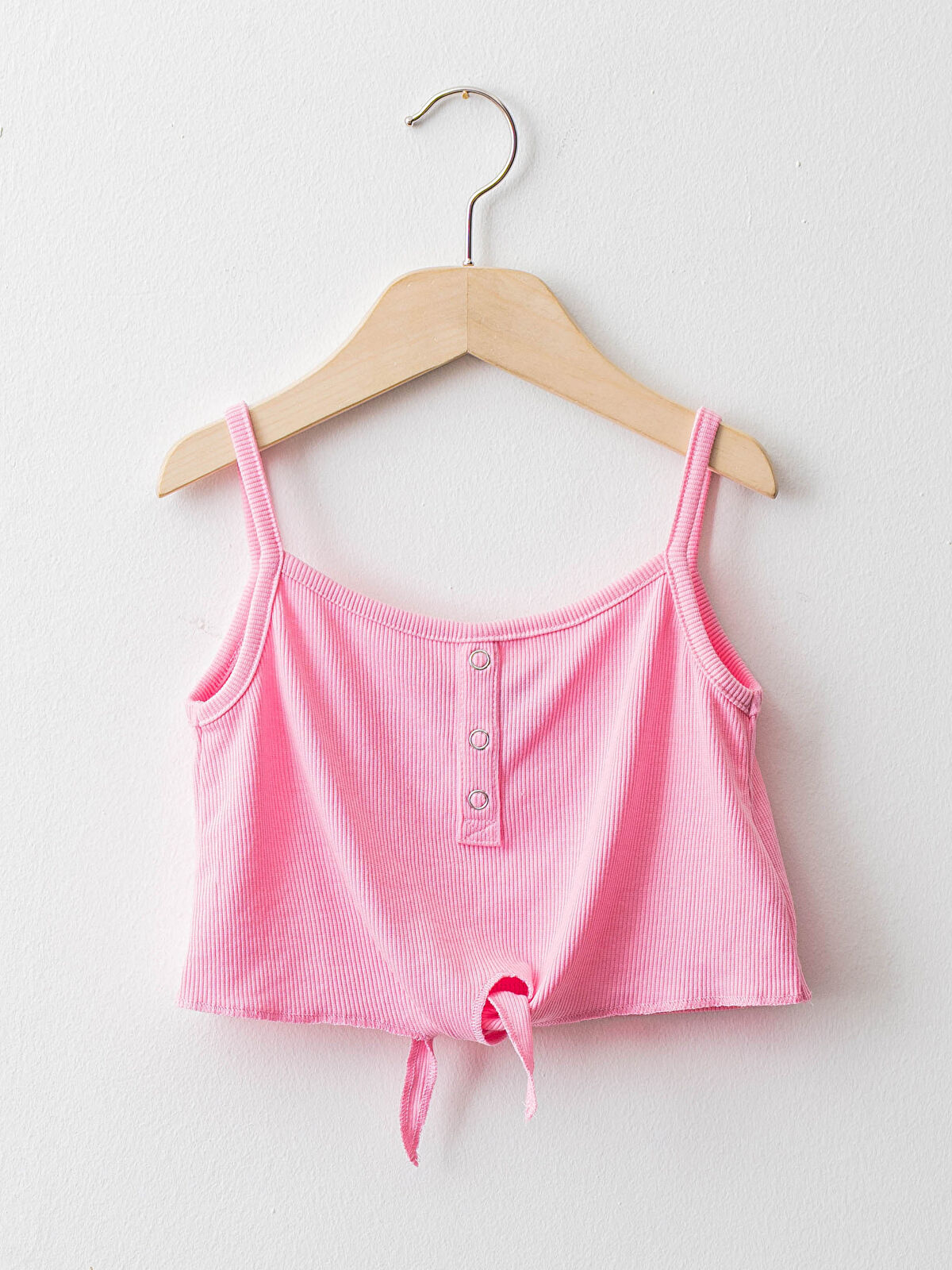 Kare Yaka Basic Askılı Kız Çocuk Atlet