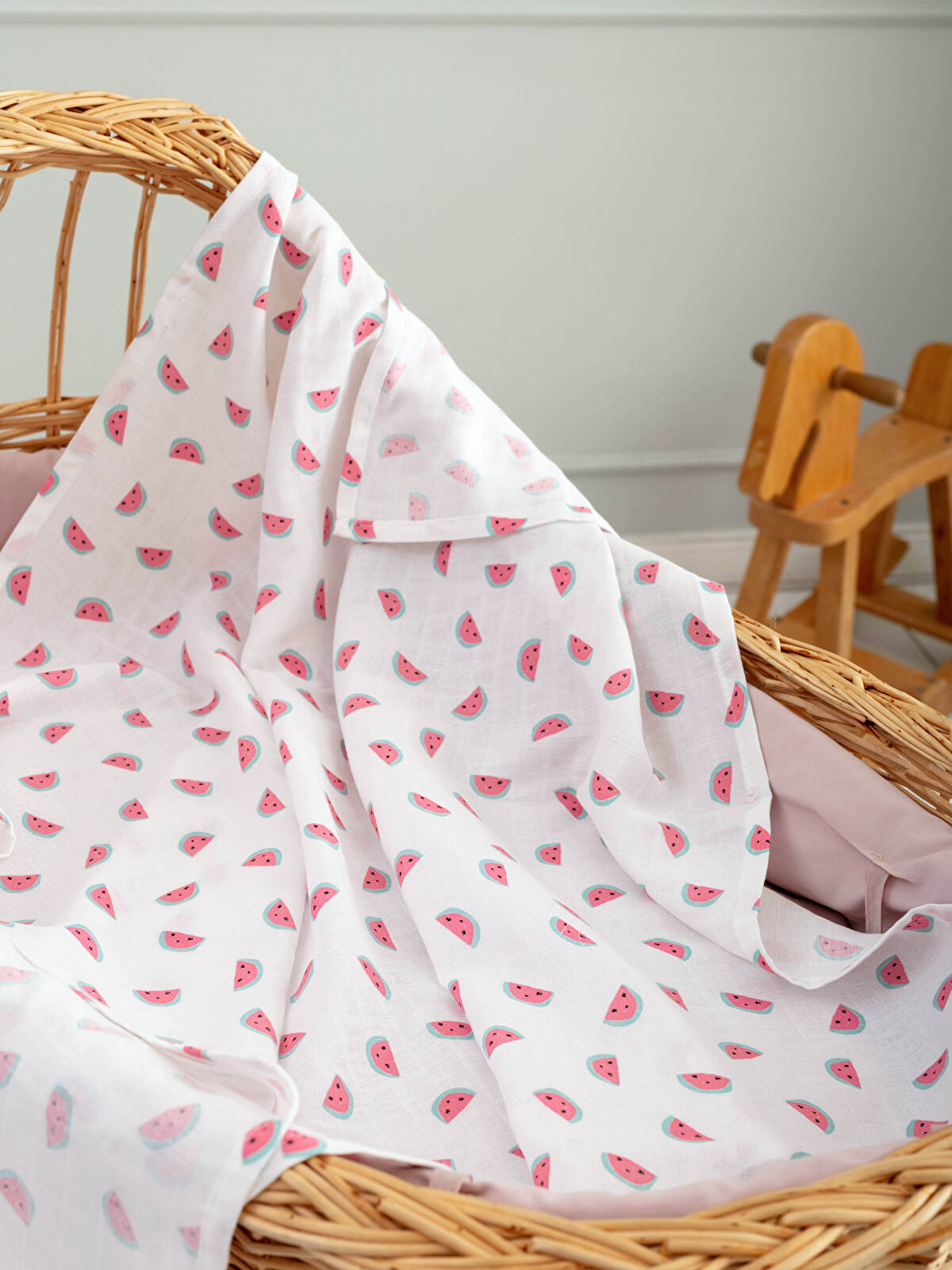 Pamuklu Baskılı Unisex Bebek Müslin Bez Pamuklu Baskılı Unisex Bebek Müslin Bez