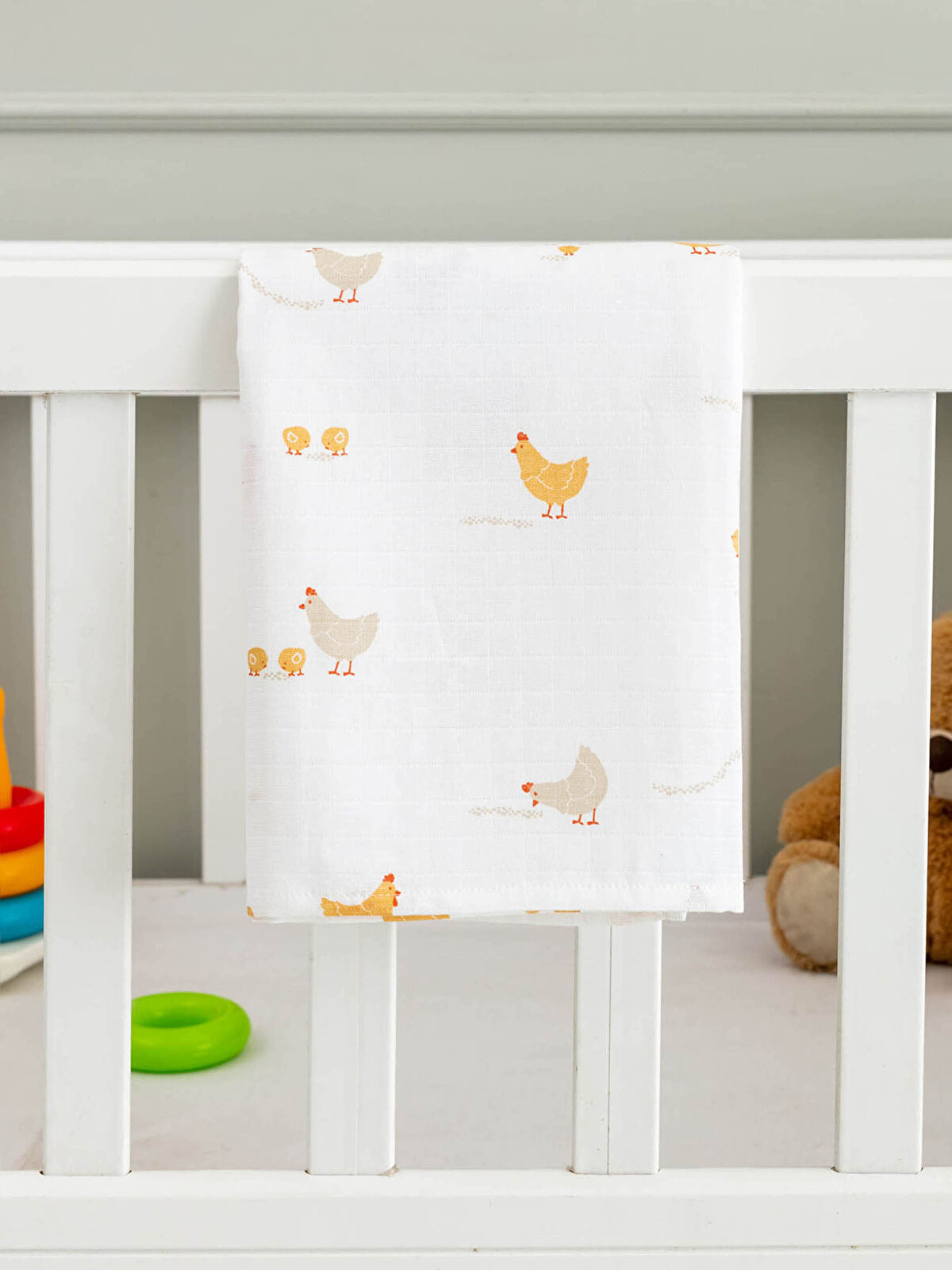 Baskılı Kız Bebek Müslin Battaniye 85x85 Cm Baskılı Kız Bebek Müslin Battaniye 85x85 Cm