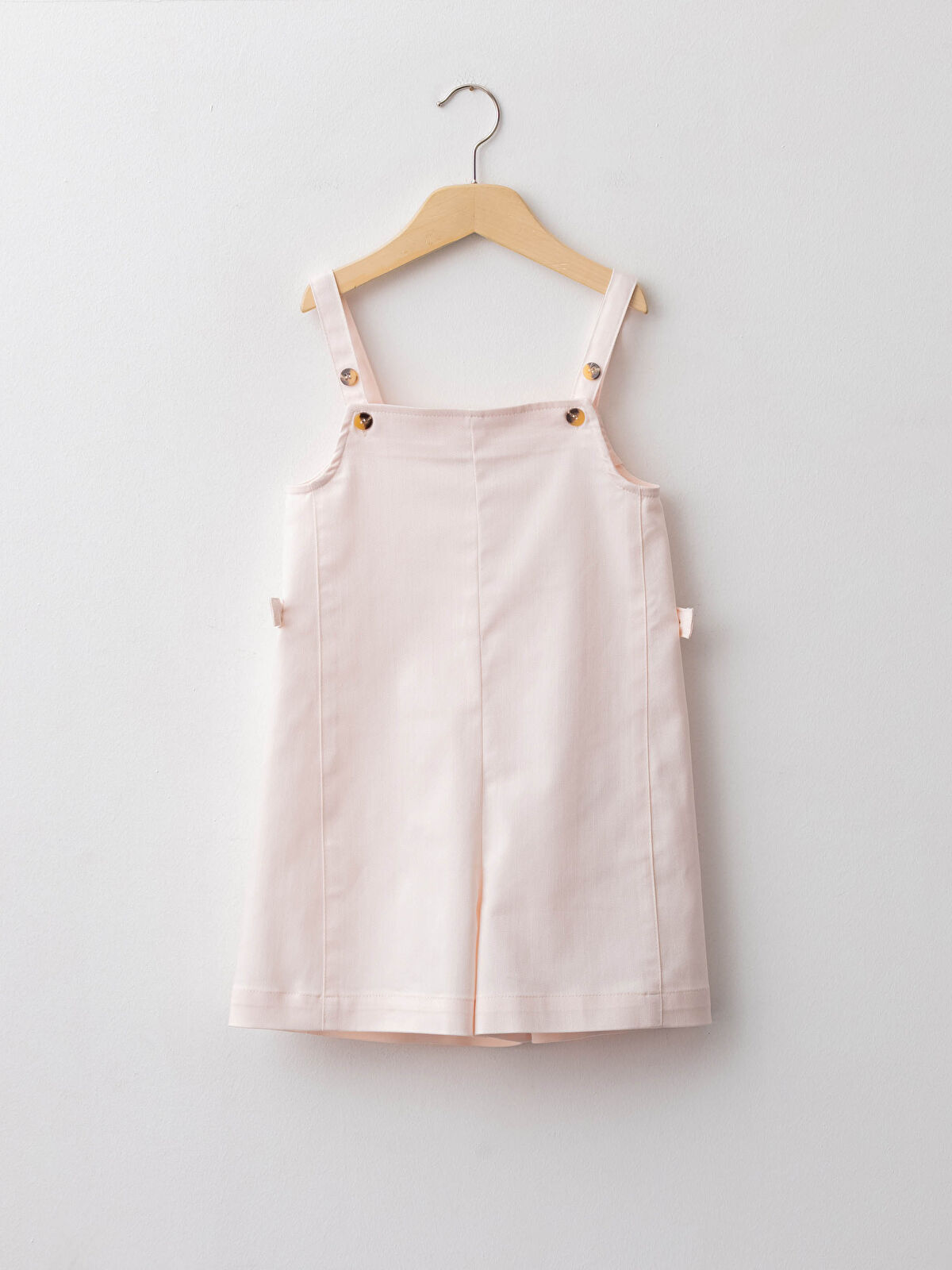 Kare Yaka Basic Askılı Gabardin Kız Çocuk Tulum Kare Yaka Basic Askılı Gabardin Kız Çocuk Tulum