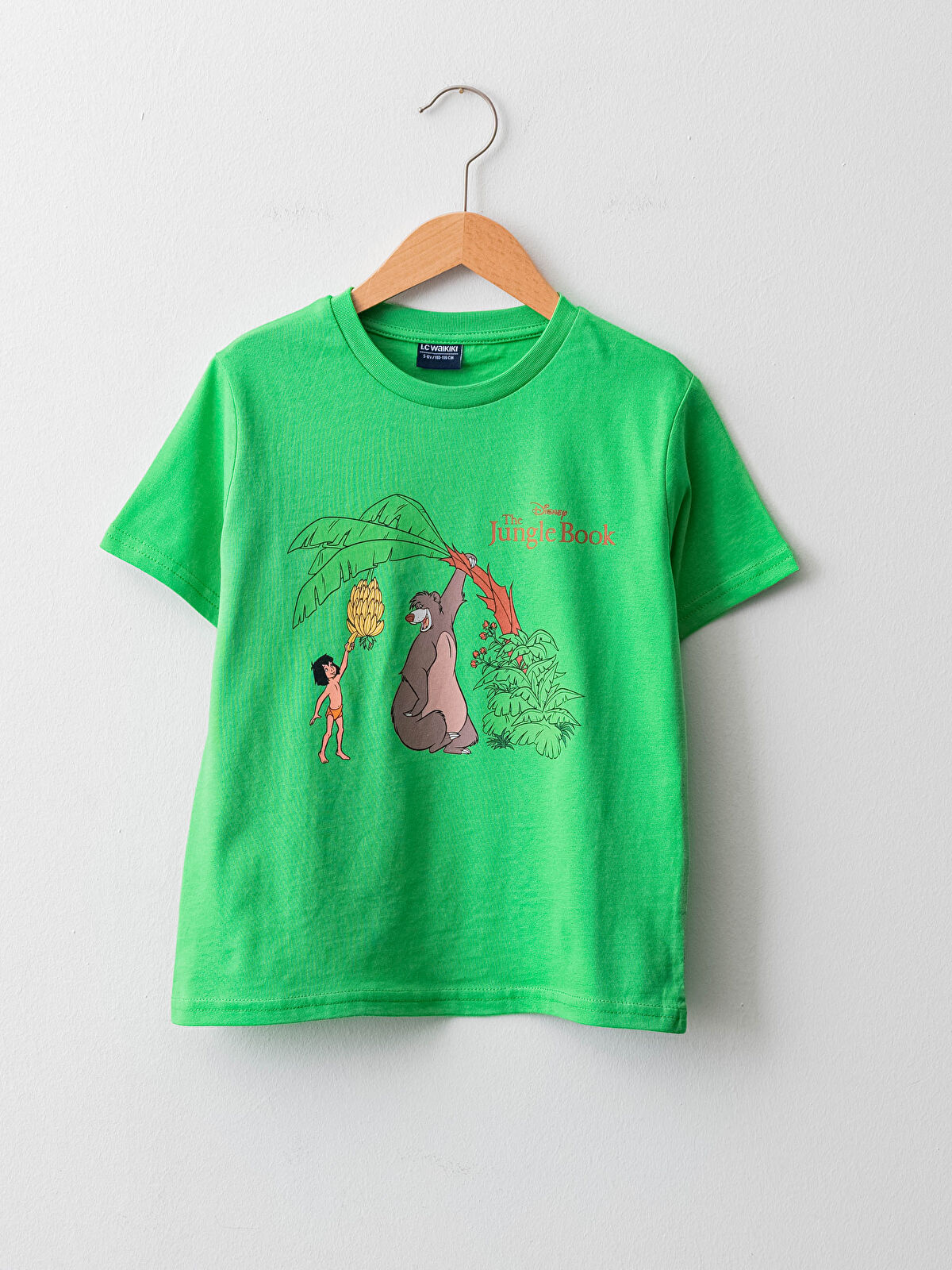 Bisiklet Yaka The Jungle Book Baskılı Kısa Kollu Pamuklu Erkek Çocuk Tişört Bisiklet Yaka The Jungle Book Baskılı Kısa Kollu Pamuklu Erkek Çocuk Tişört