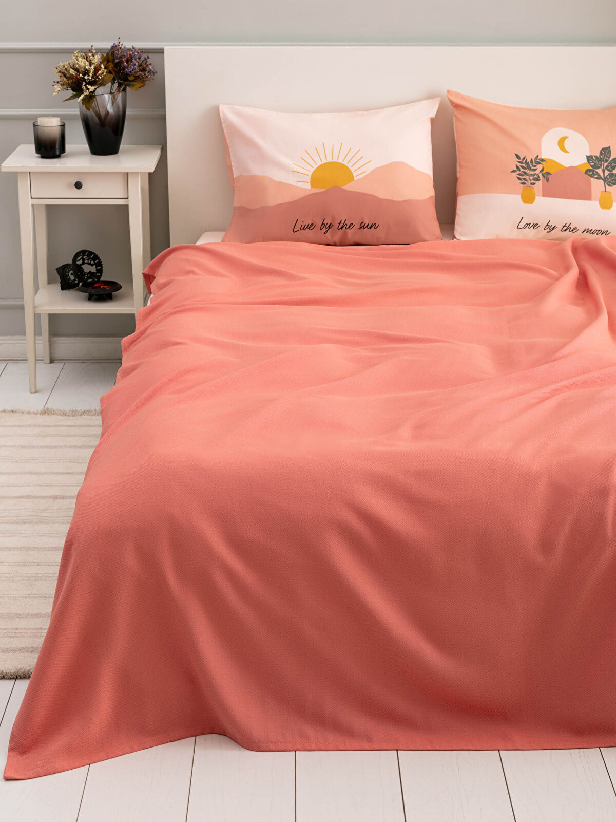 Çift Kişilik Desenli Pike Takımı